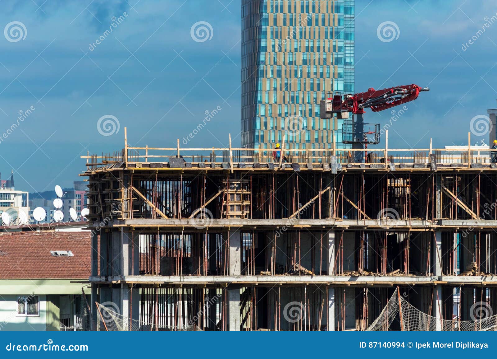 Istanbul, Turkey - November 11, 2016: Construction Workers in a ...