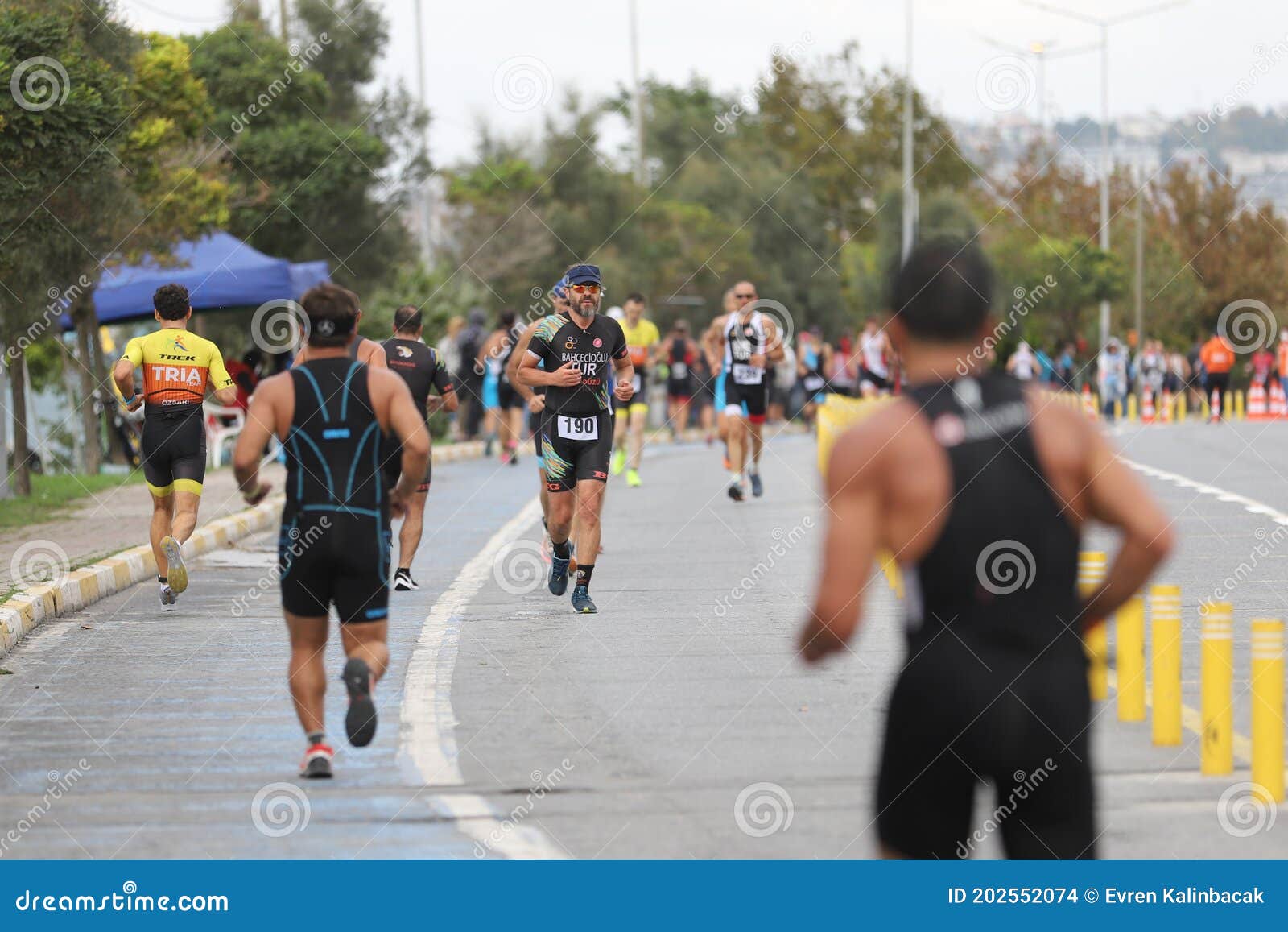 Istanbul Sprint Triathlon editorial stock image. Image of triathlon ...