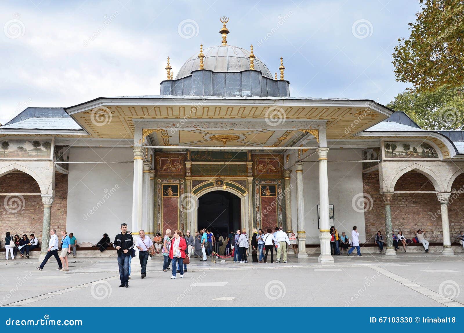 Istanbul, Turkey, October, 18, 2013. People Walking in Courtyards of ...