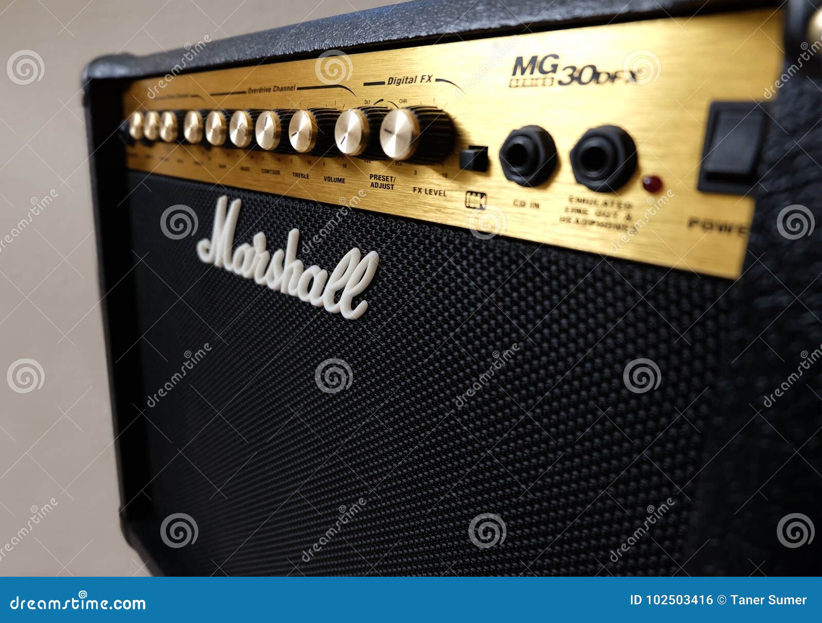 Marshall 30DFX Amplifier editorial photo. Image of view - 102503416