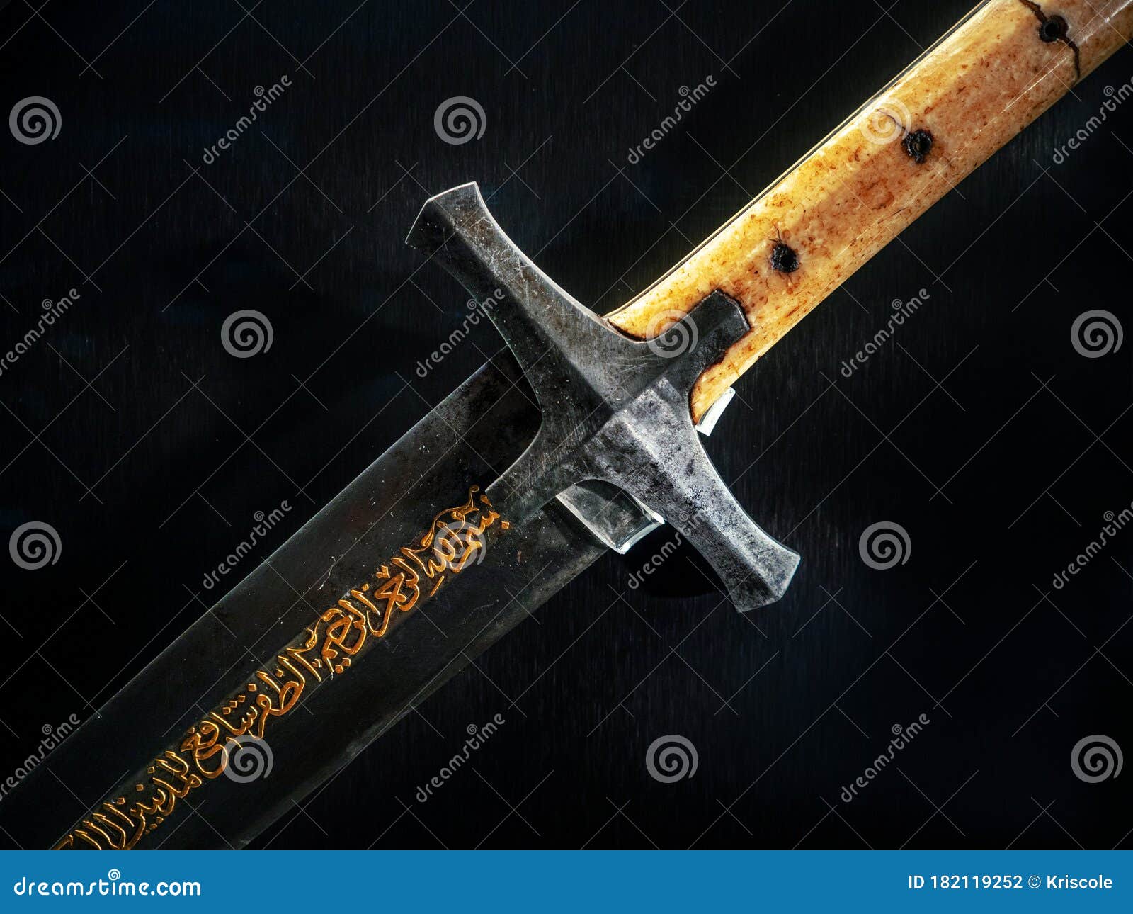 ISTANBUL, TURKEY - SEPTEMBER 21, 2019: Ancient Turkish Weapons in the ...