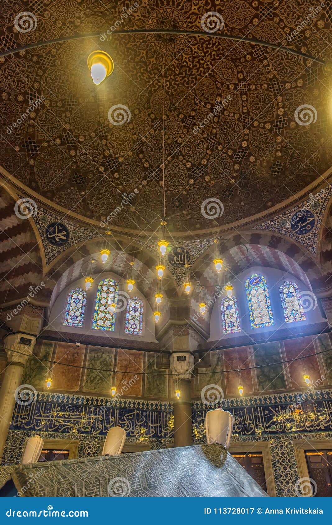 Tomb of Turkish Sultan Suleyman in Istanbul, Turkey Editorial ...