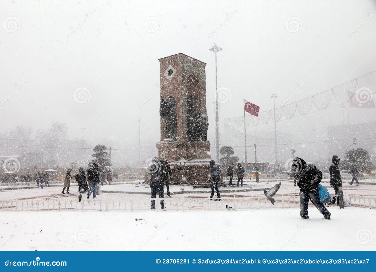Istanbul under Snow editorial photo. Image of turkey - 28708281