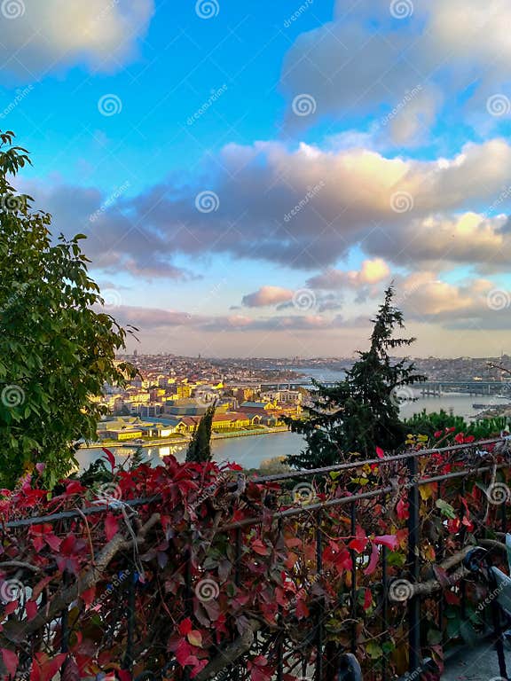 Istanbul View from the Mountain Stock Image - Image of cloud, landmark ...