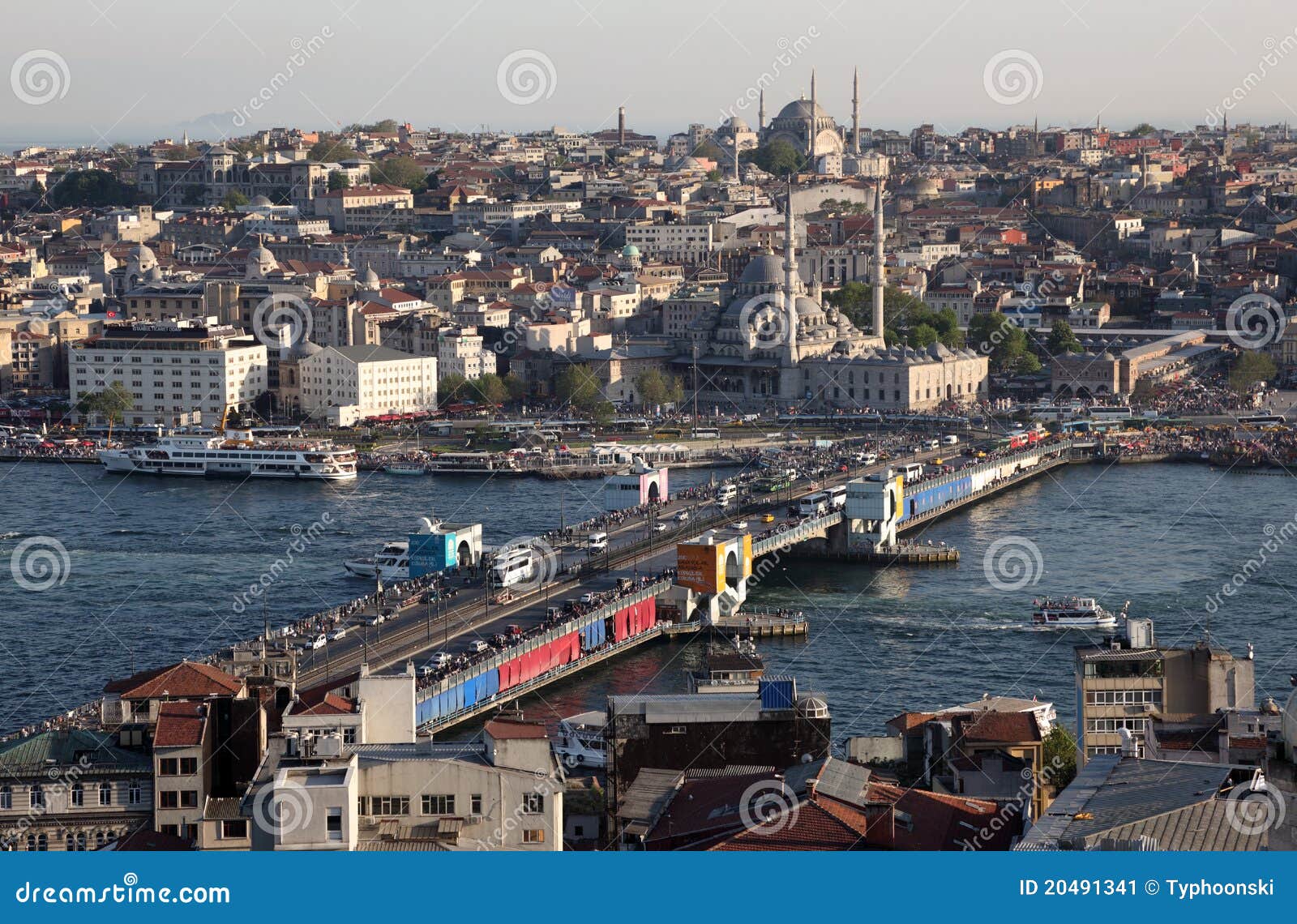 Istanbul view, Turkey editorial photo. Image of panoramic - 20491341
