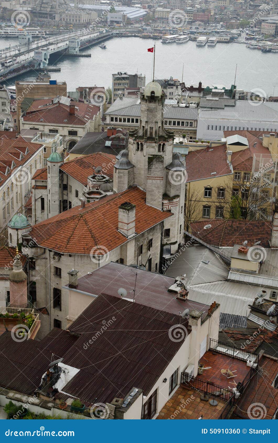 Istanbul views editorial image. Image of beyoglu, cityscape - 50910360