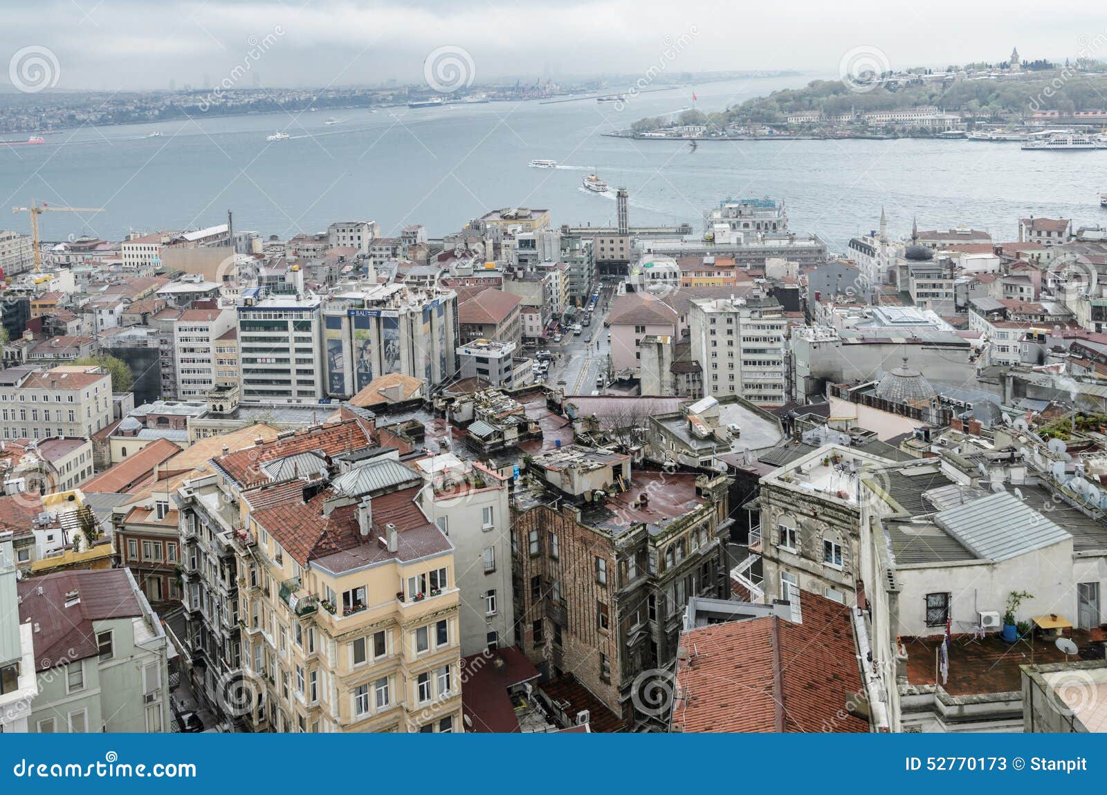 Istanbul views editorial stock photo. Image of middle - 52770173