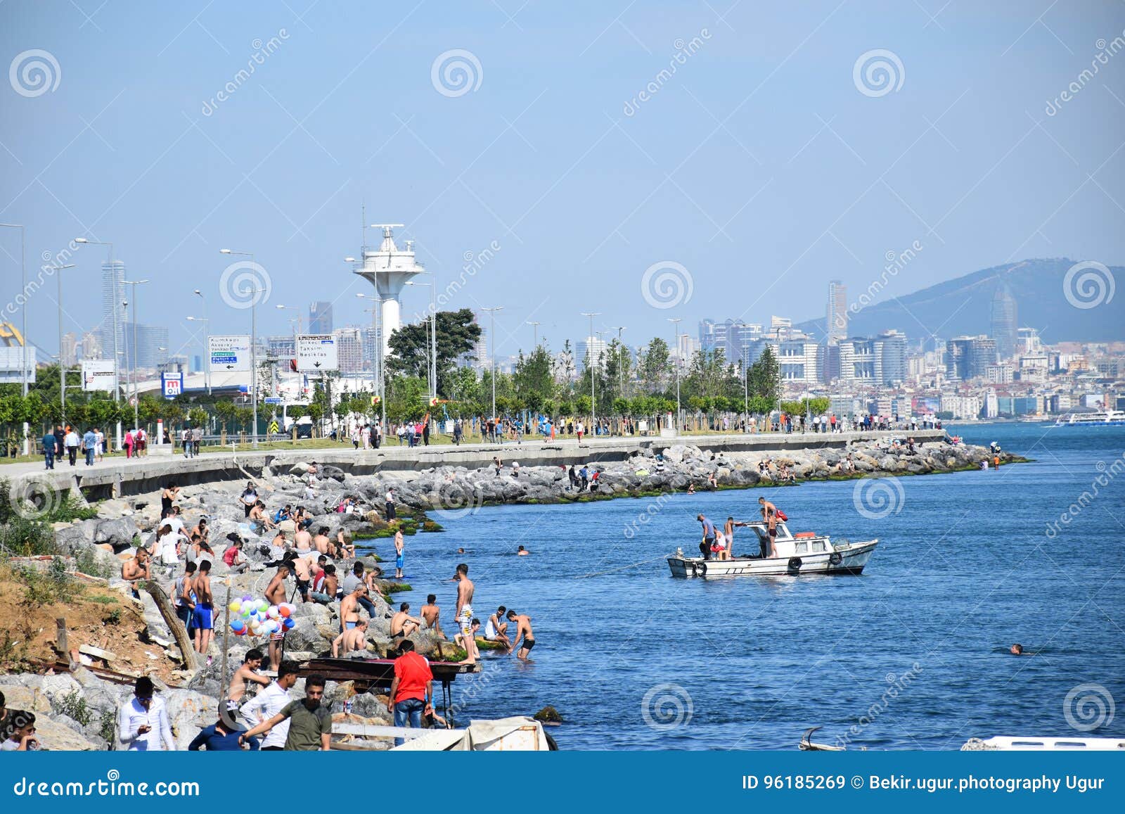Ä°stanbuL Yenikapi Beach editorial stock image. Image of travel - 96185269