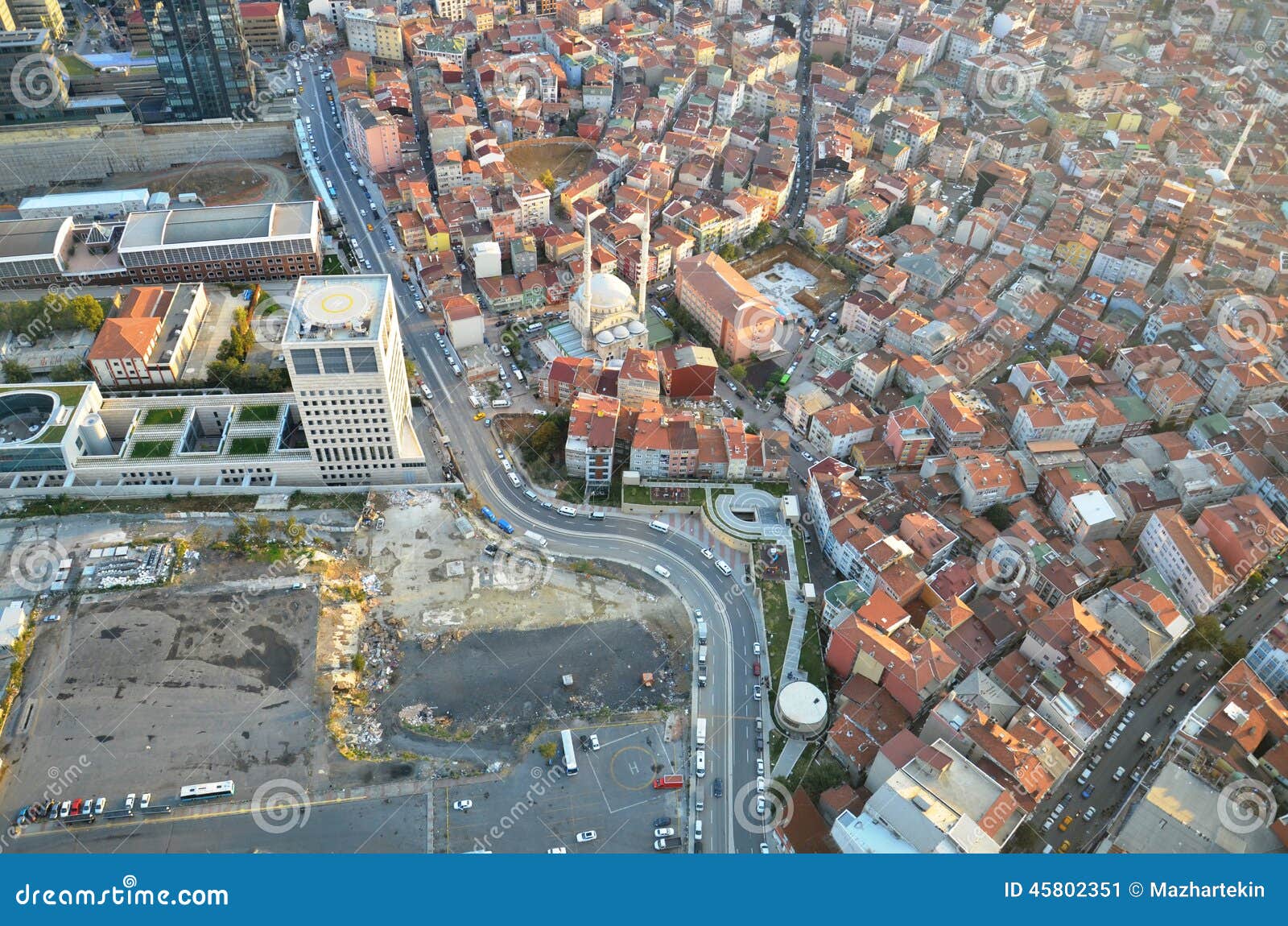 Istanbuls Place at the Top of the 280-meter Skyscraper View Stock Image ...
