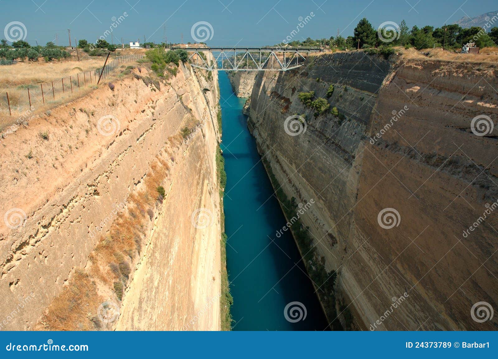 Isthmus stock image. Image of corinth, bridge, peloponnese - 24373789