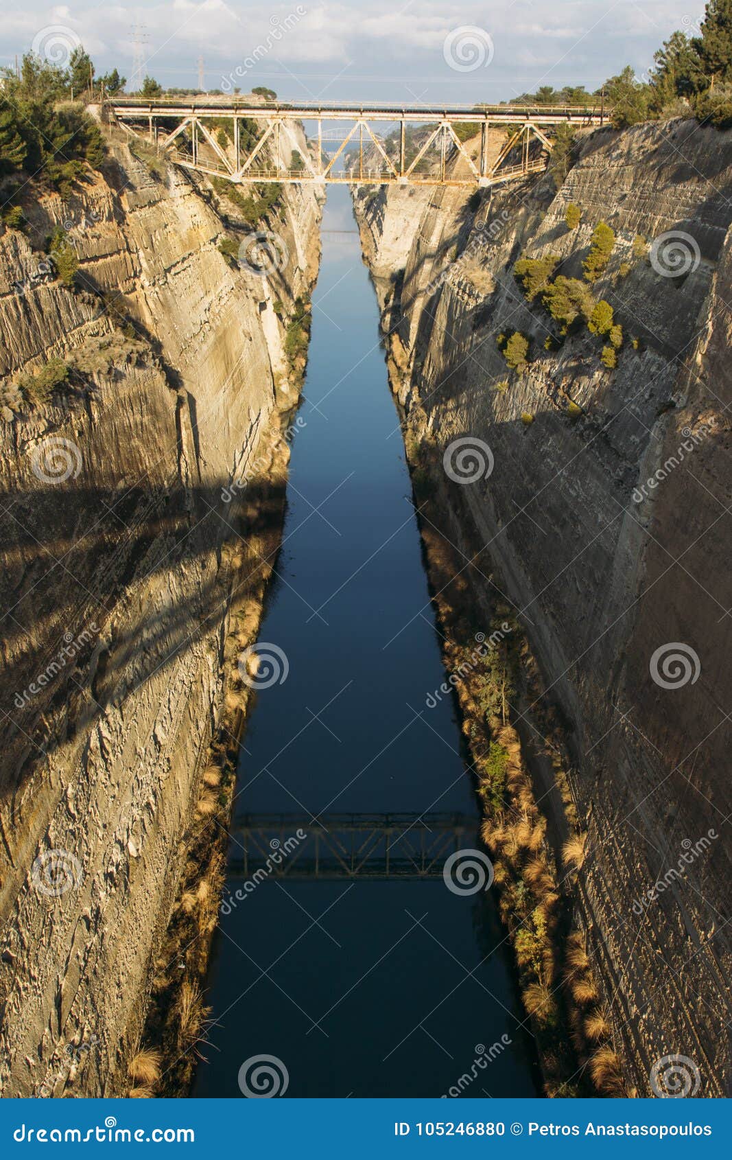 Isthmus of Korinthos. stock photo. Image of korinthos - 105246880