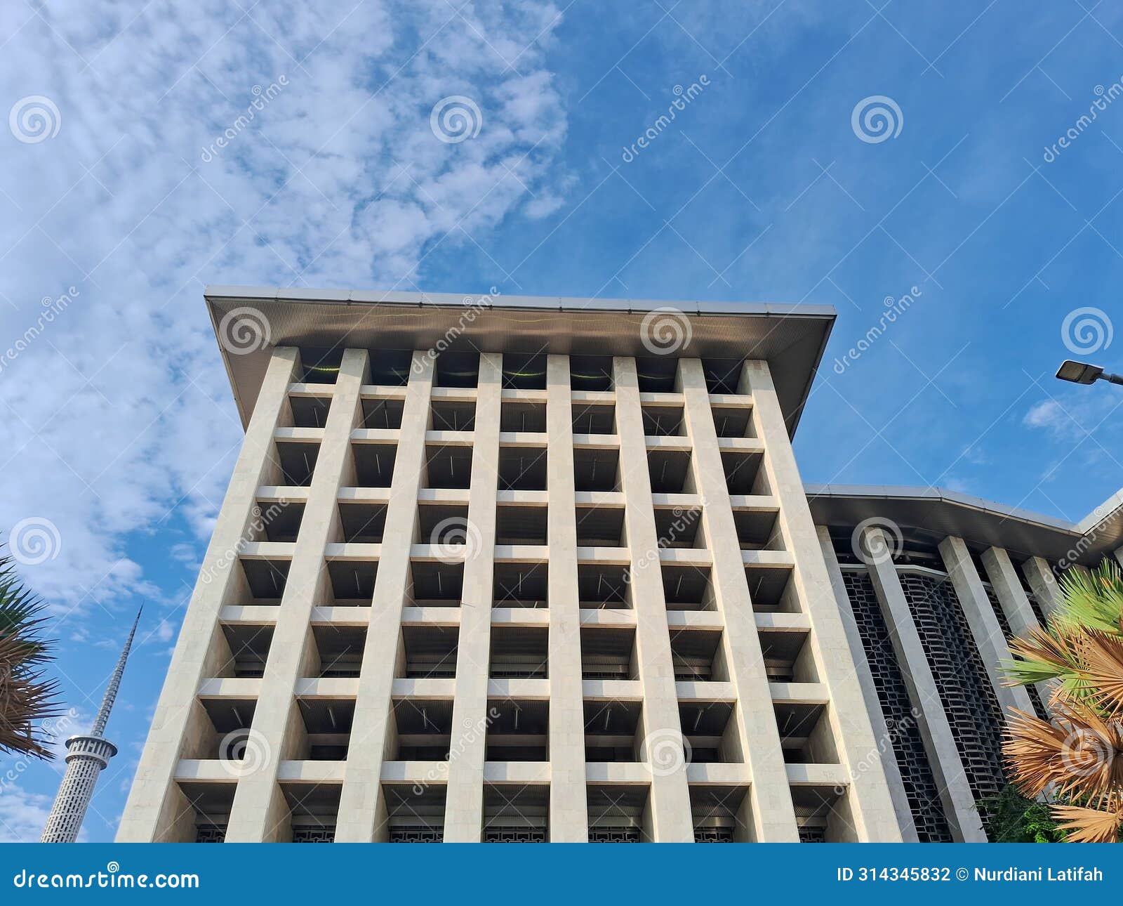 The Istiqlal Mosque Has a Modern Architectural Design with Geometric ...
