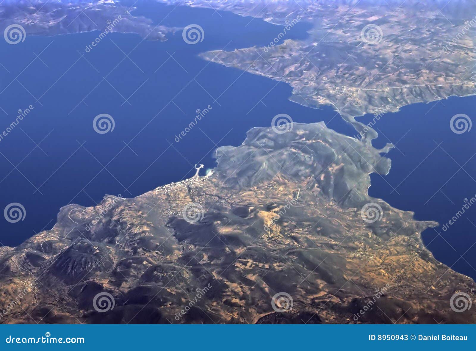 Istmo imagem de stock. Imagem de aéreo, istmo, mapa, vista - 8950943
