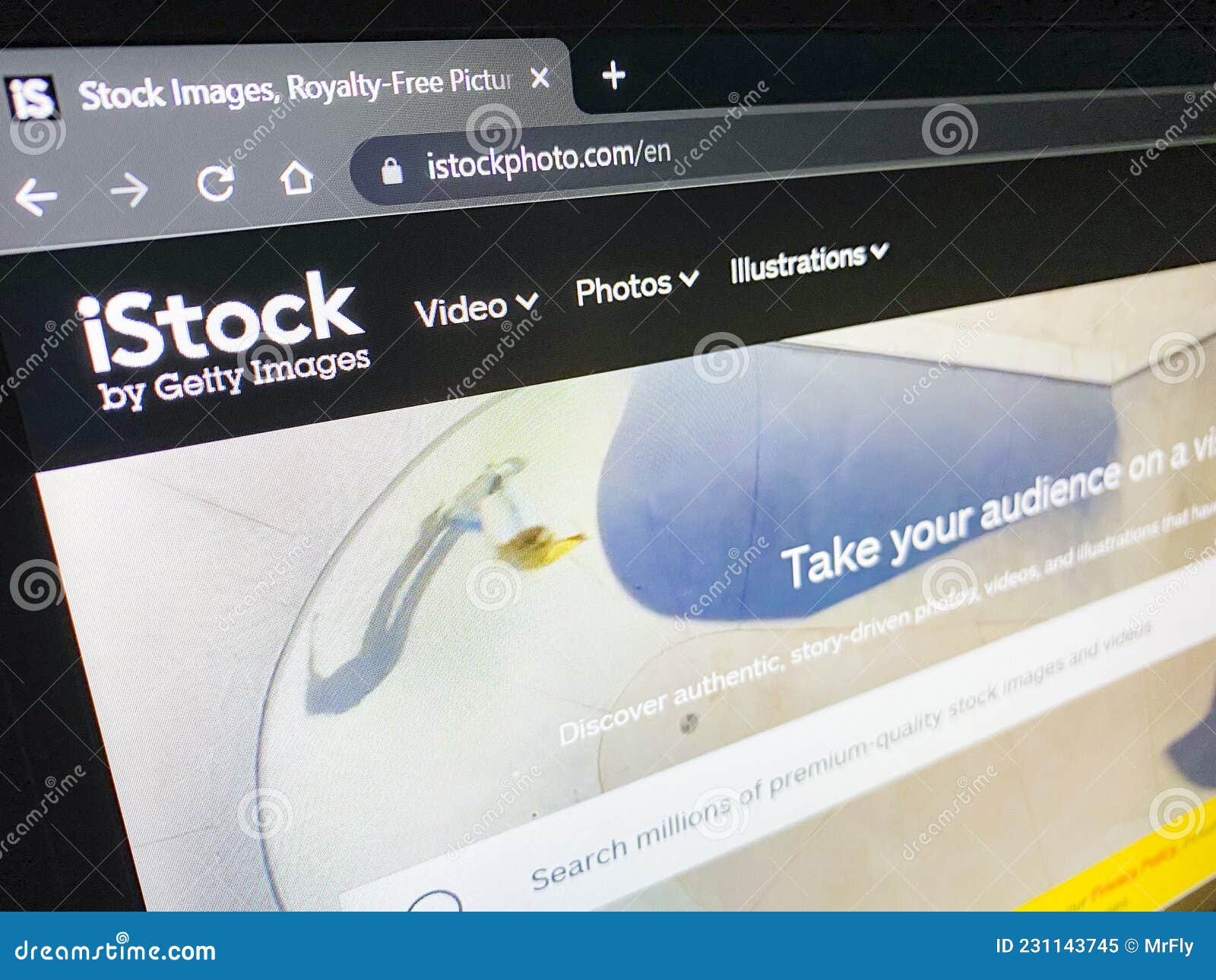 Istock Web Page on Computer Screen Editorial Image - Image of pixelated ...