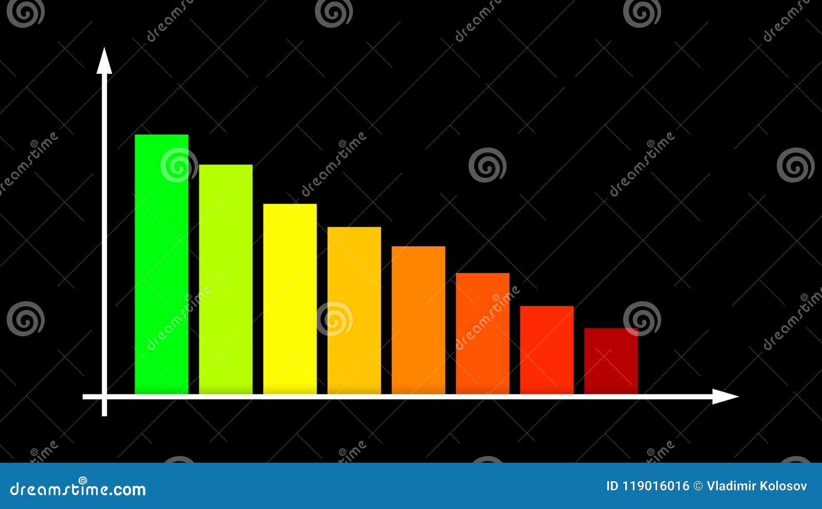 Istogramma Multicolore Astratto Di Affari Illustrazione di Stock ...