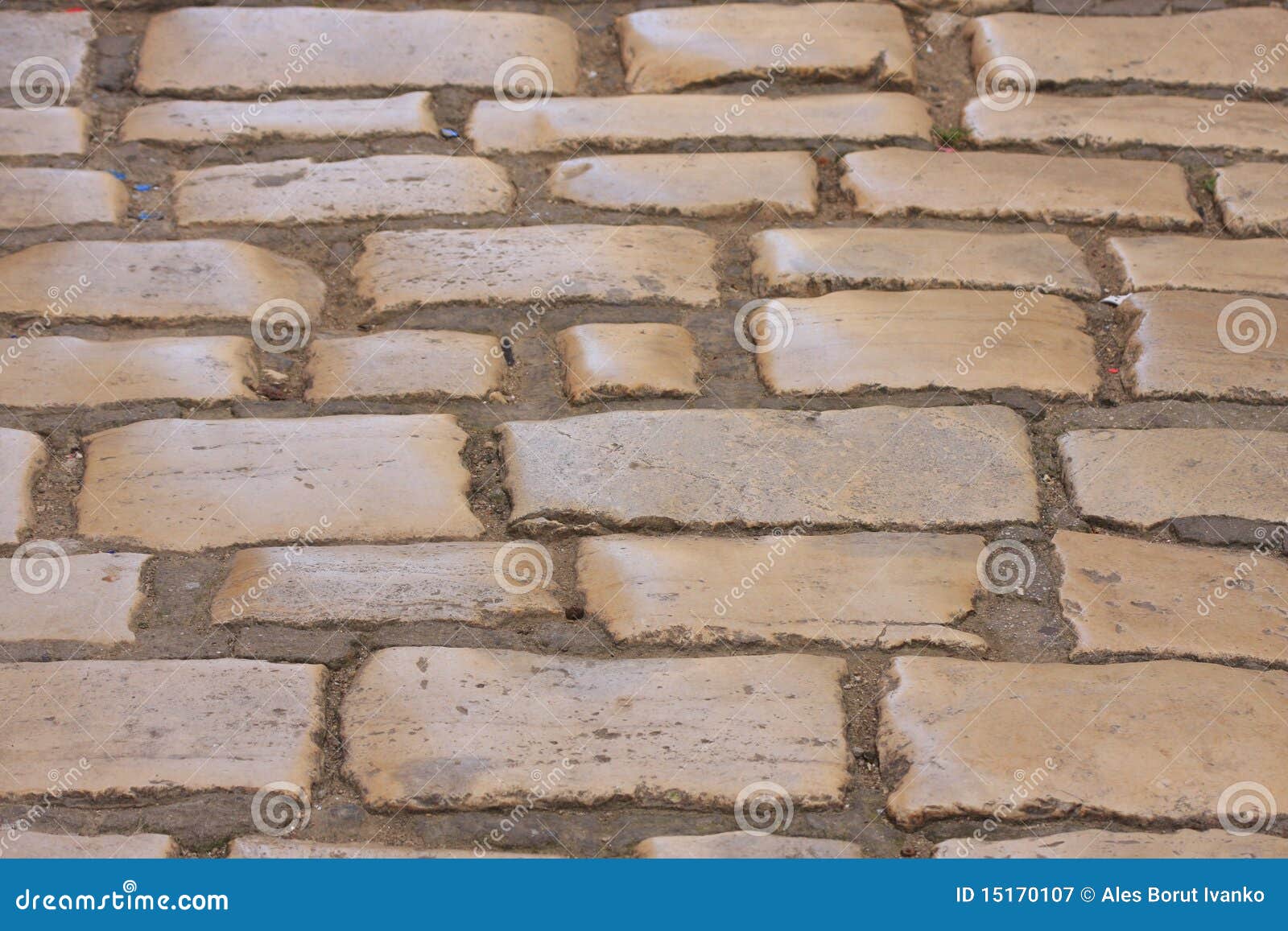 Stone Road Close Up. Old Pavement Of Granite. Grey Cobblestone Sidewalk ...