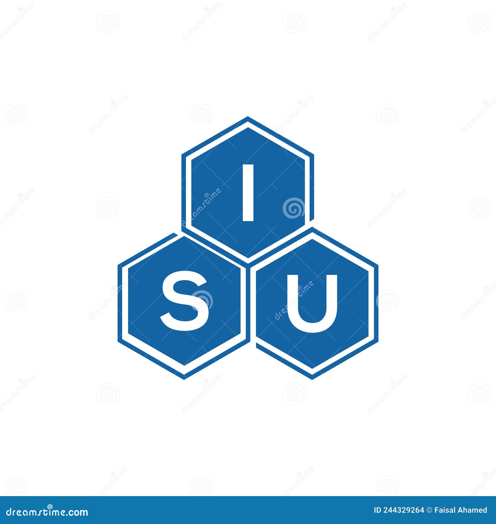 ISU Letter Logo Design on White Background.ISU Creative Initials Letter ...