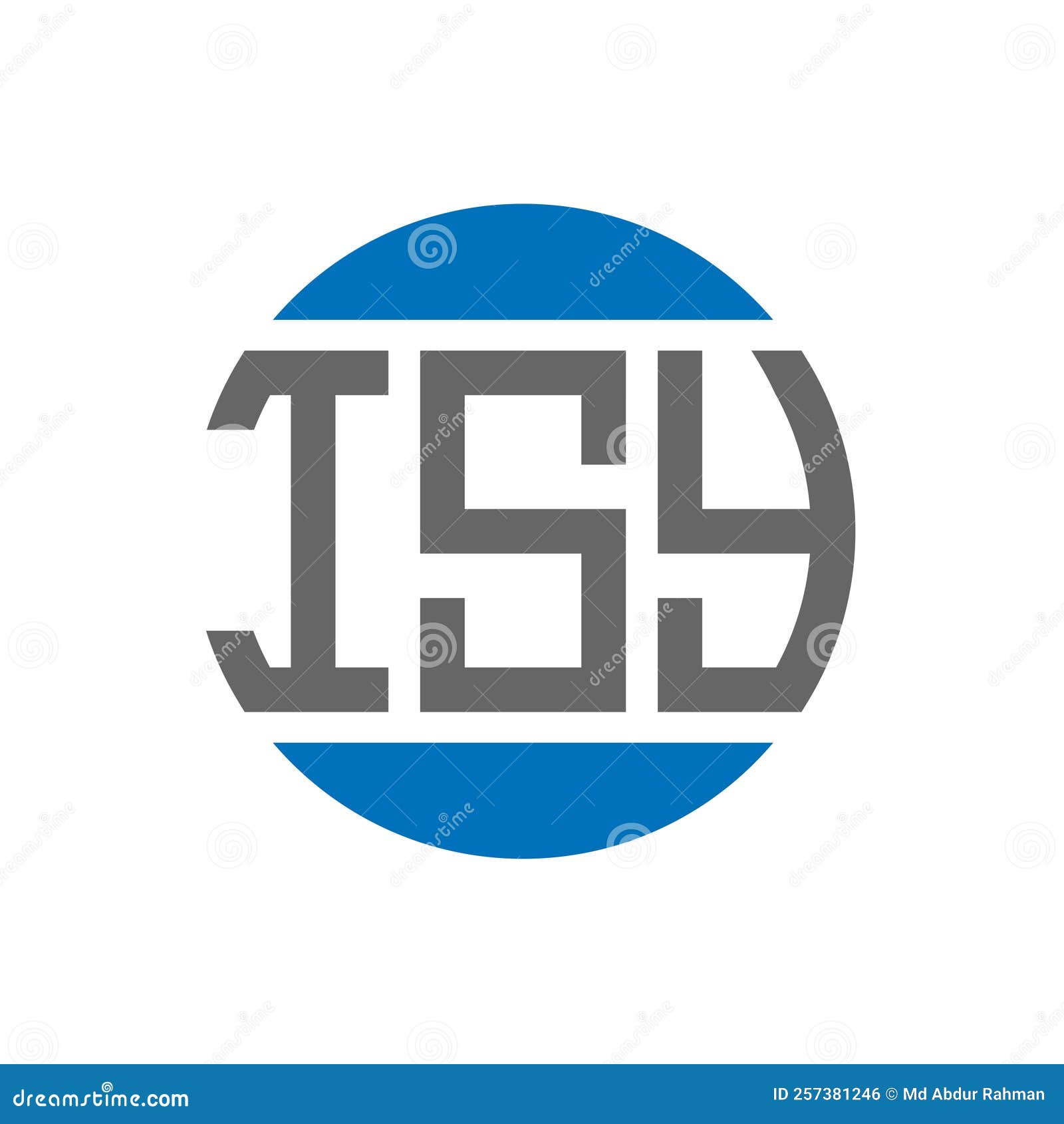 ISY Letter Logo Design on White Background. ISY Creative Initials ...