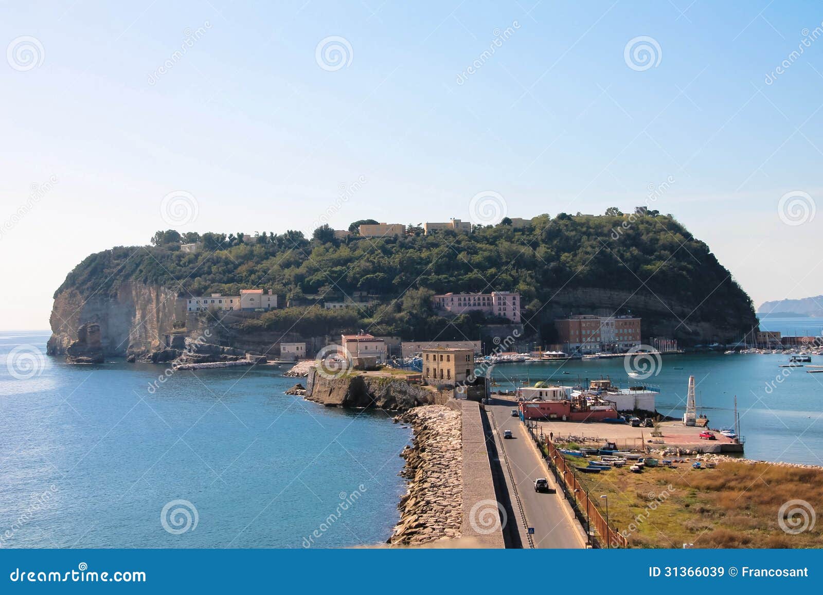 Italia - Napoli, Isla De Nisida Imagen de archivo - Imagen de europa ...