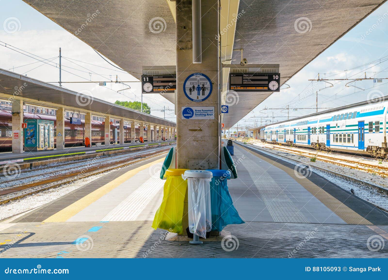 Venice Train Station Platform in Italy Editorial Stock Photo - Image of ...