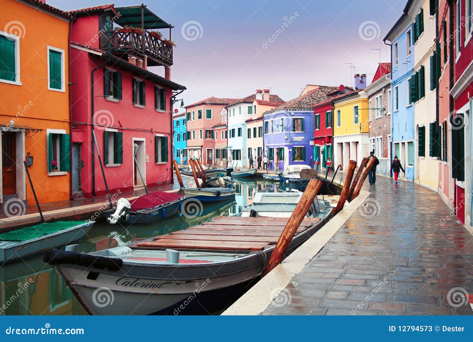 Italia, Venecia: Isla De Burano Foto de archivo editorial - Imagen de ...