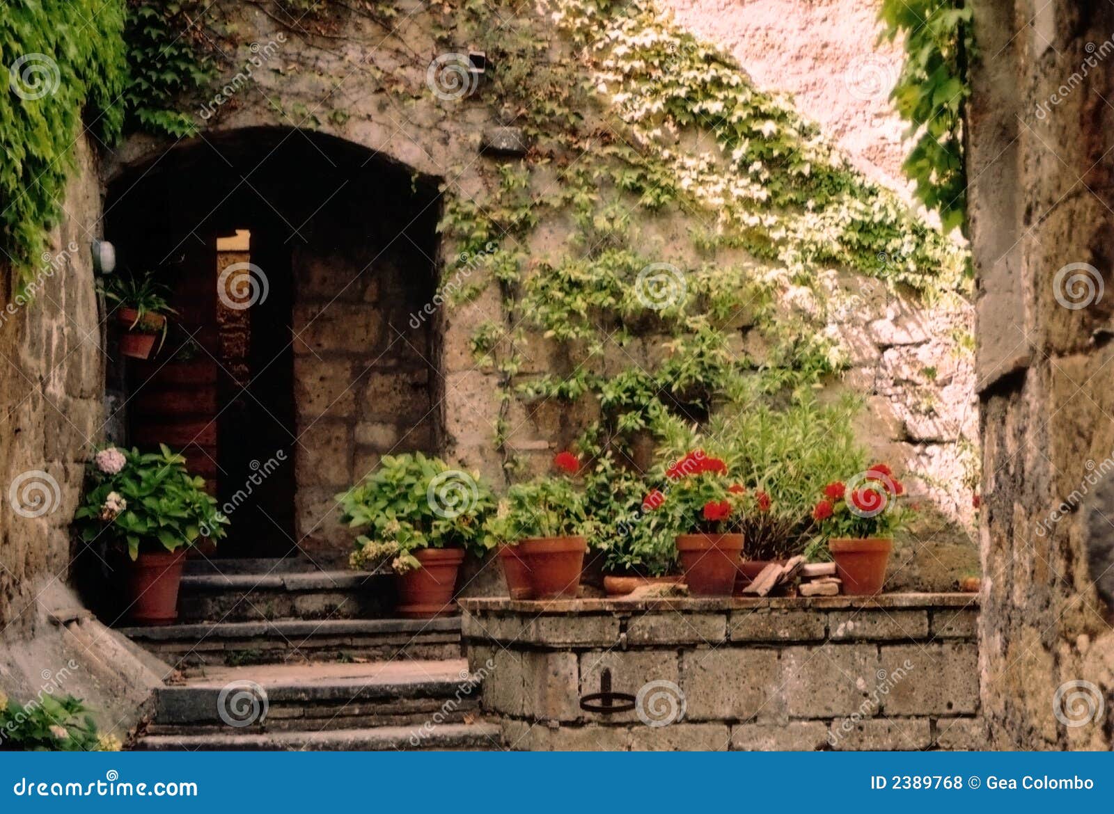 Italian_alley_2 stock photo. Image of light, entrance - 2389768