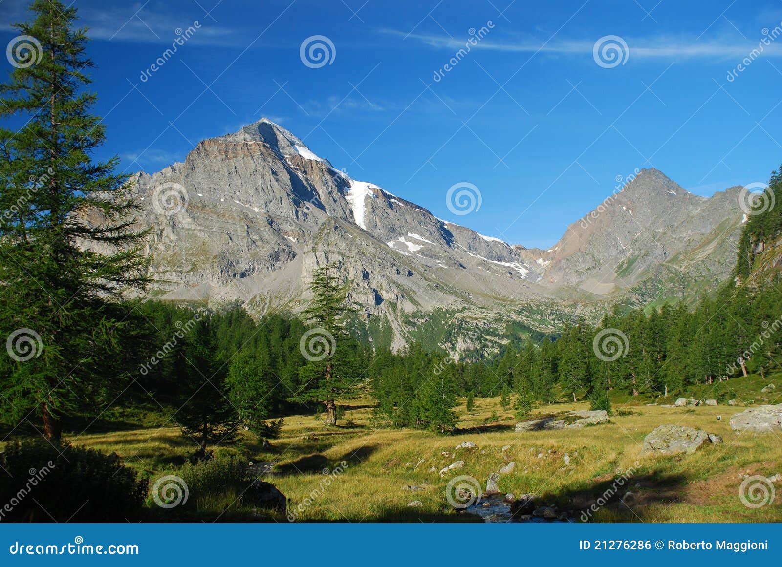 Italian Alps. Monte Leone, Alpe Veglia Stock Photo - Image of trail ...