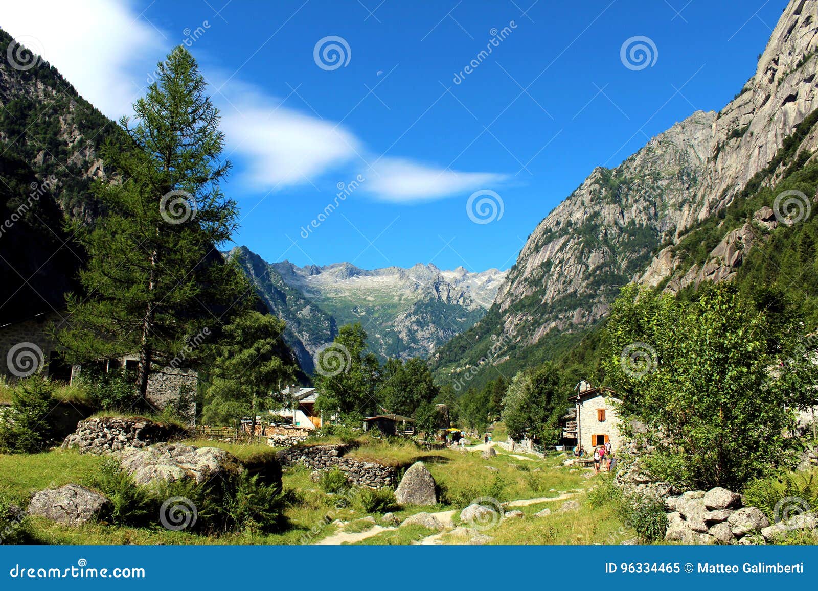Italian Alps Valley in Summer Stock Image - Image of peaks, park: 96334465