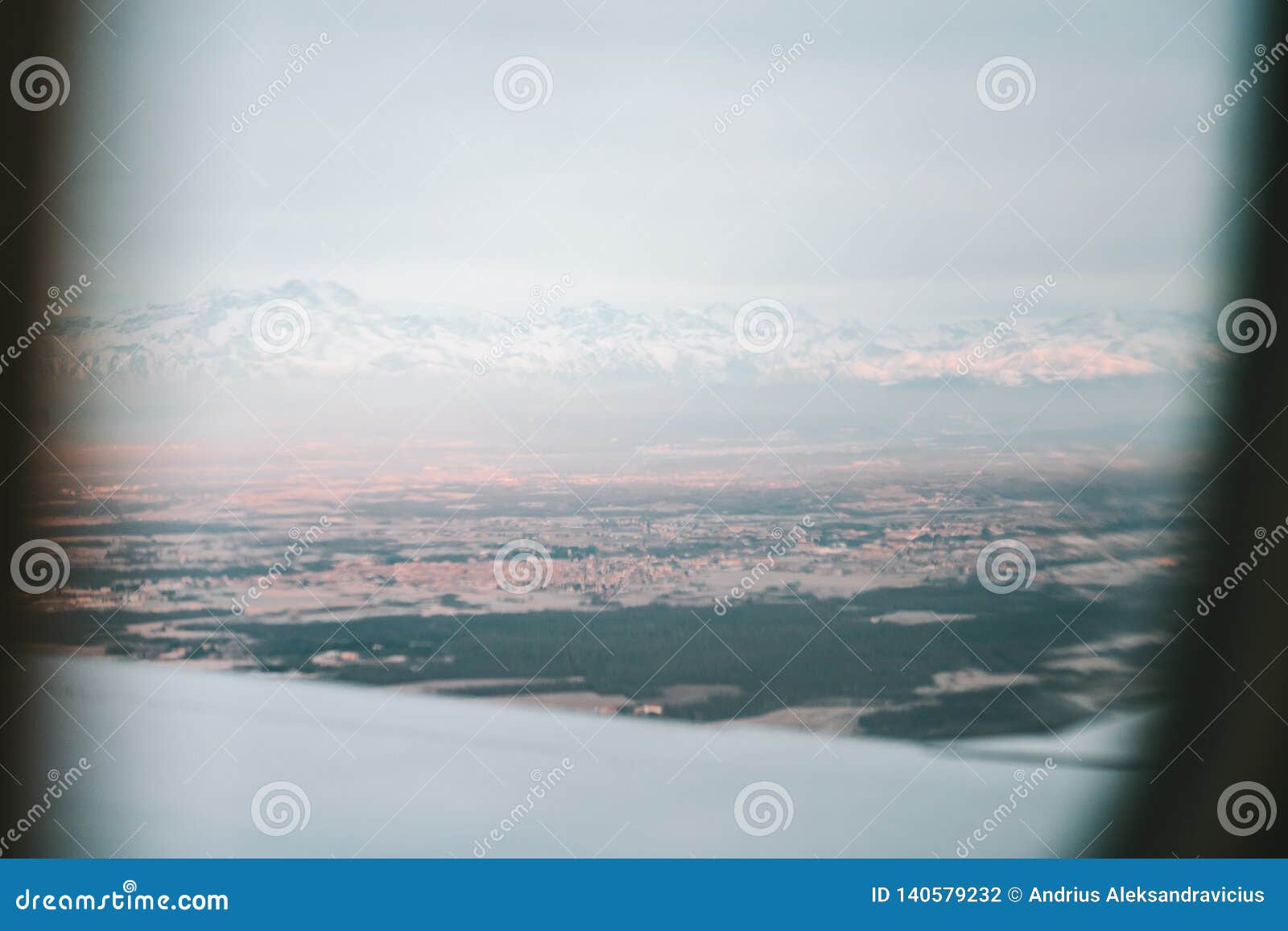 Italian Alps View through Airplane Window Stock Photo - Image of window ...
