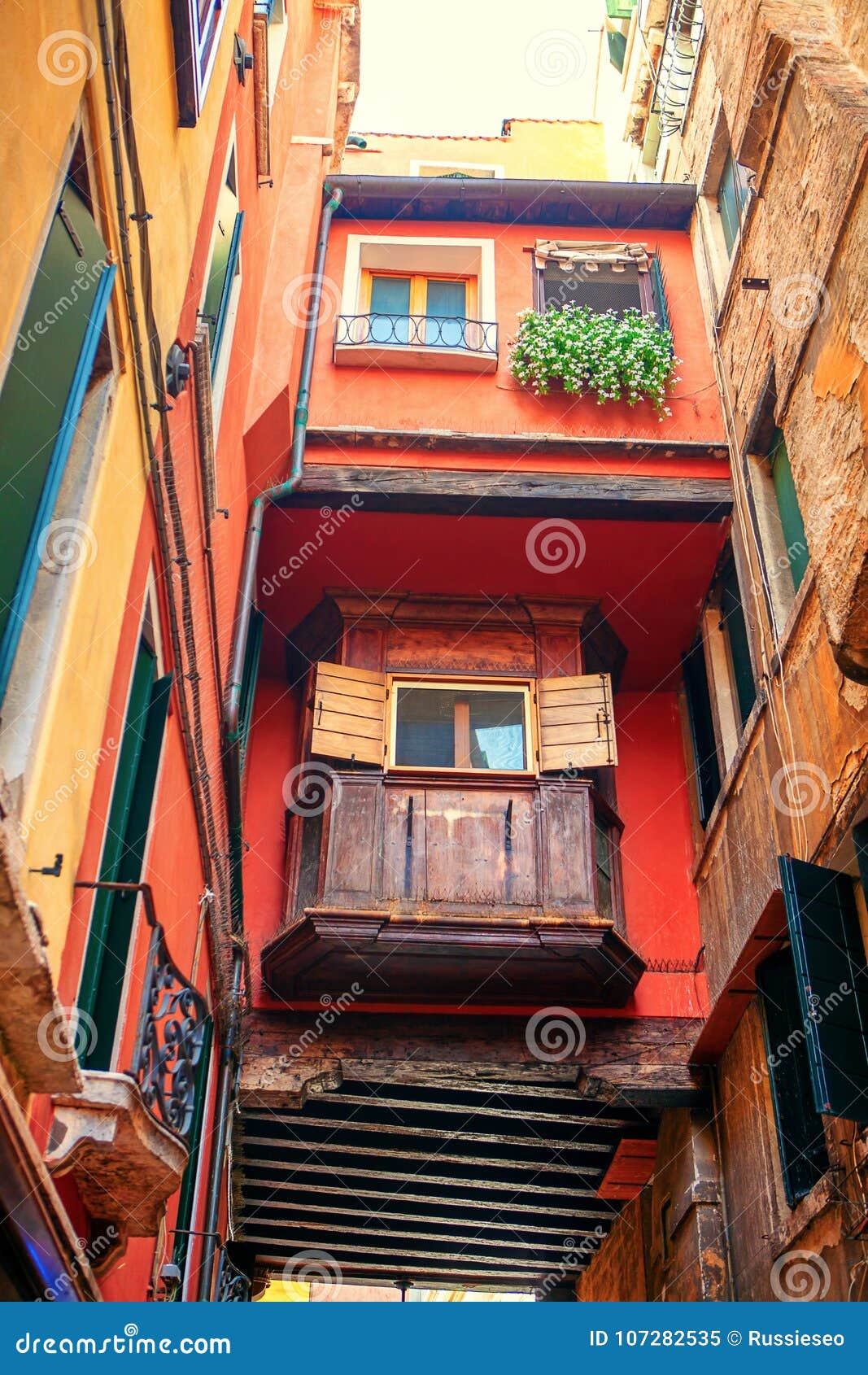 Italian ancient balcony stock image. Image of hotel - 107282535