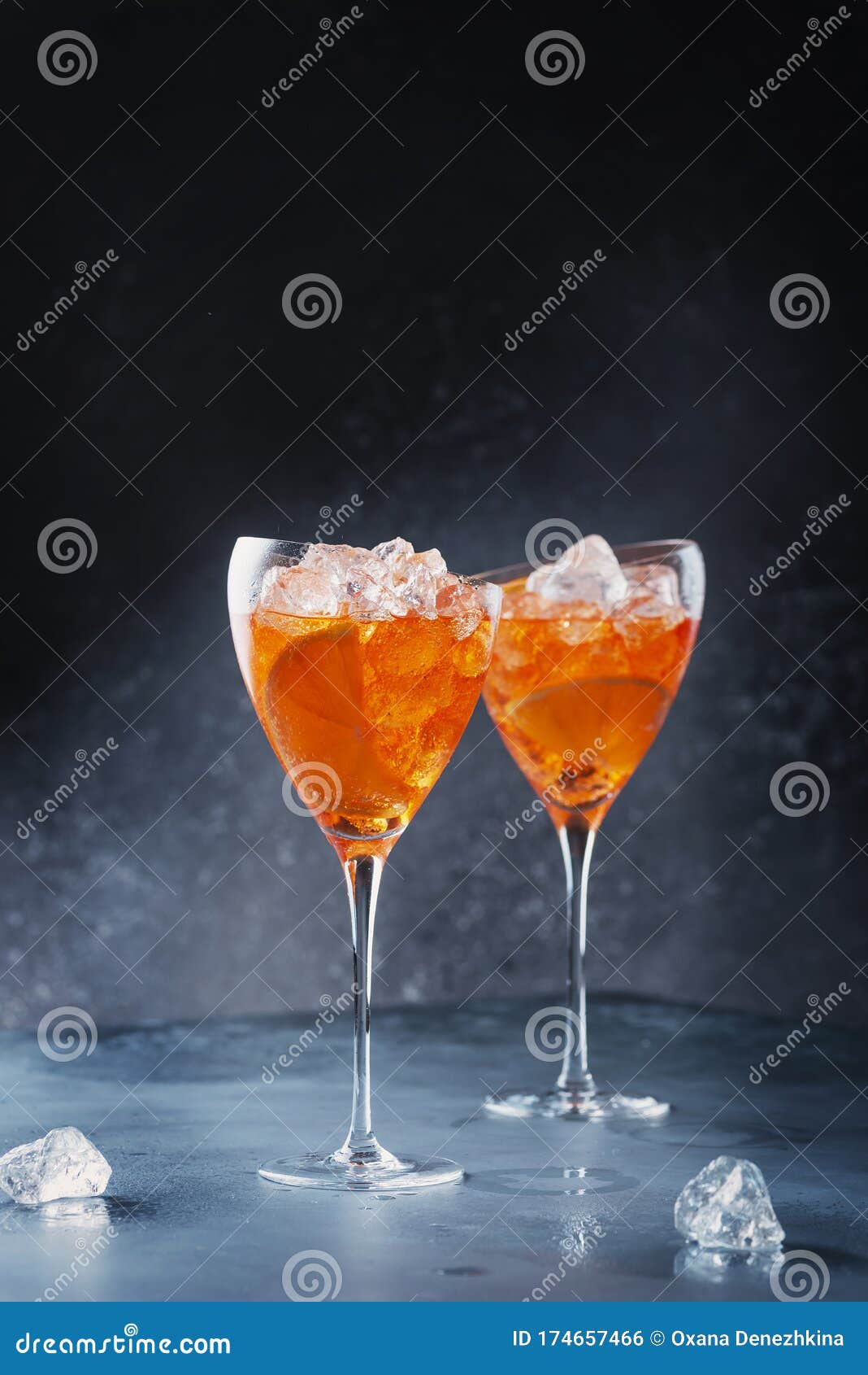 Italian Aperitif Aperol Spriz Stock Photo - Image of fruit, italian ...