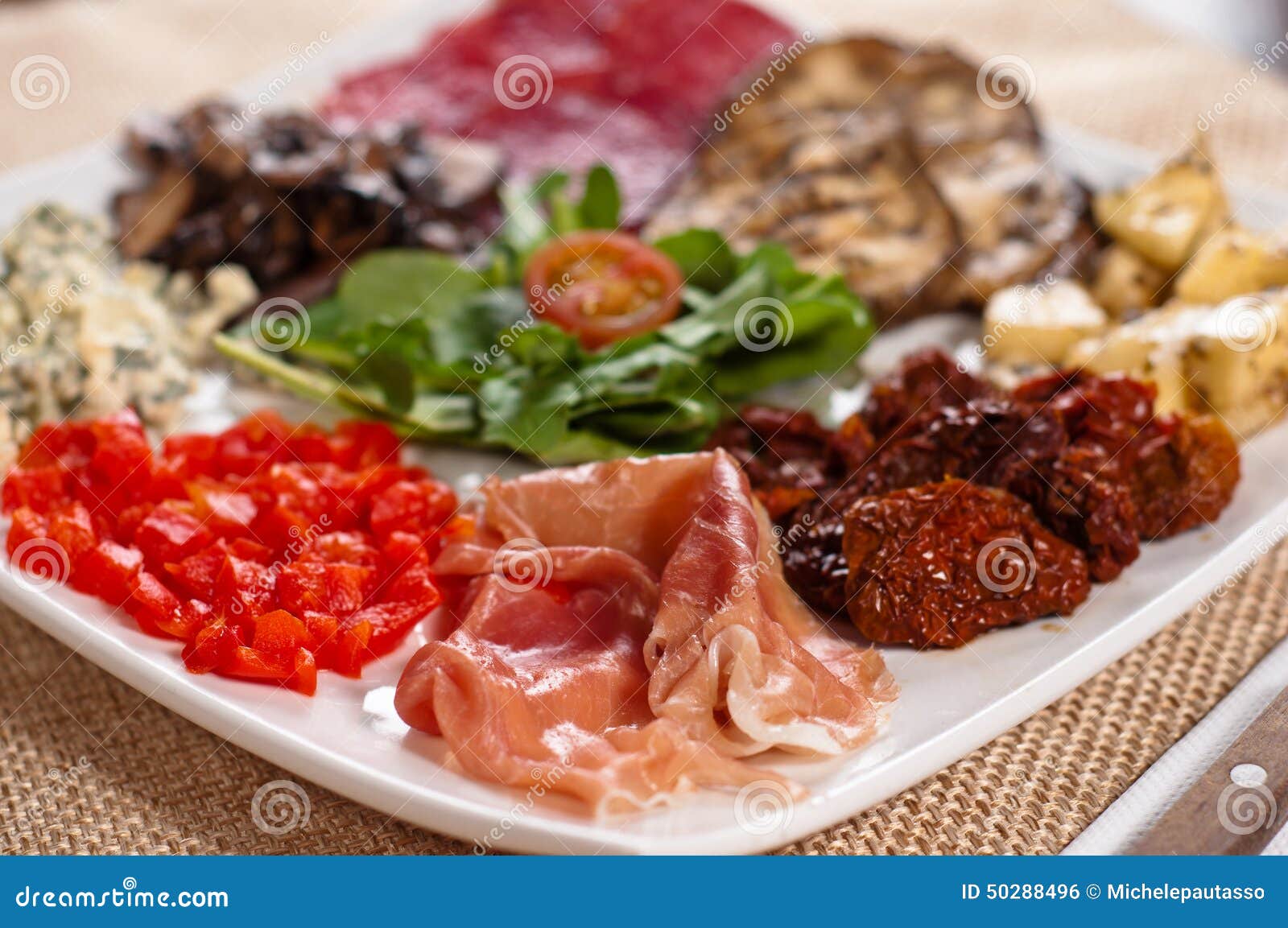 Italian appetizers stock photo. Image of snack, mixed - 50288496