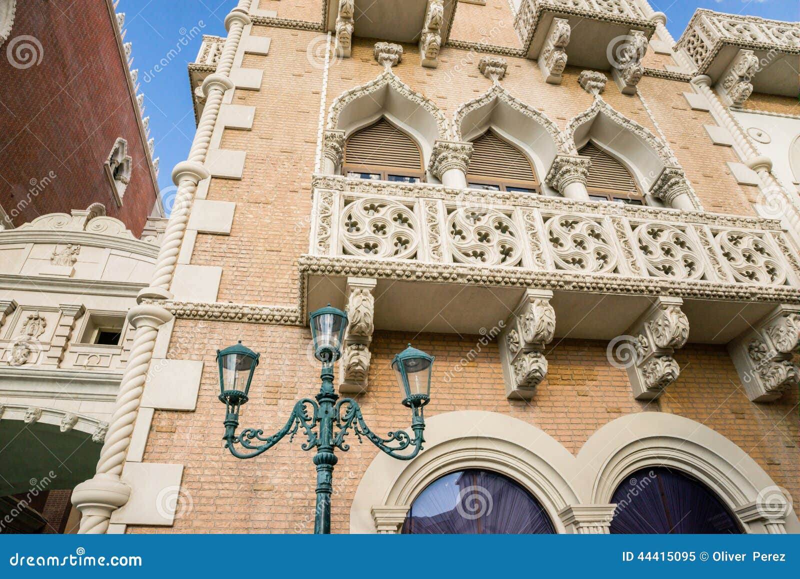 Italian Architectural Elements Stock Image - Image of lamp, brick: 44415095