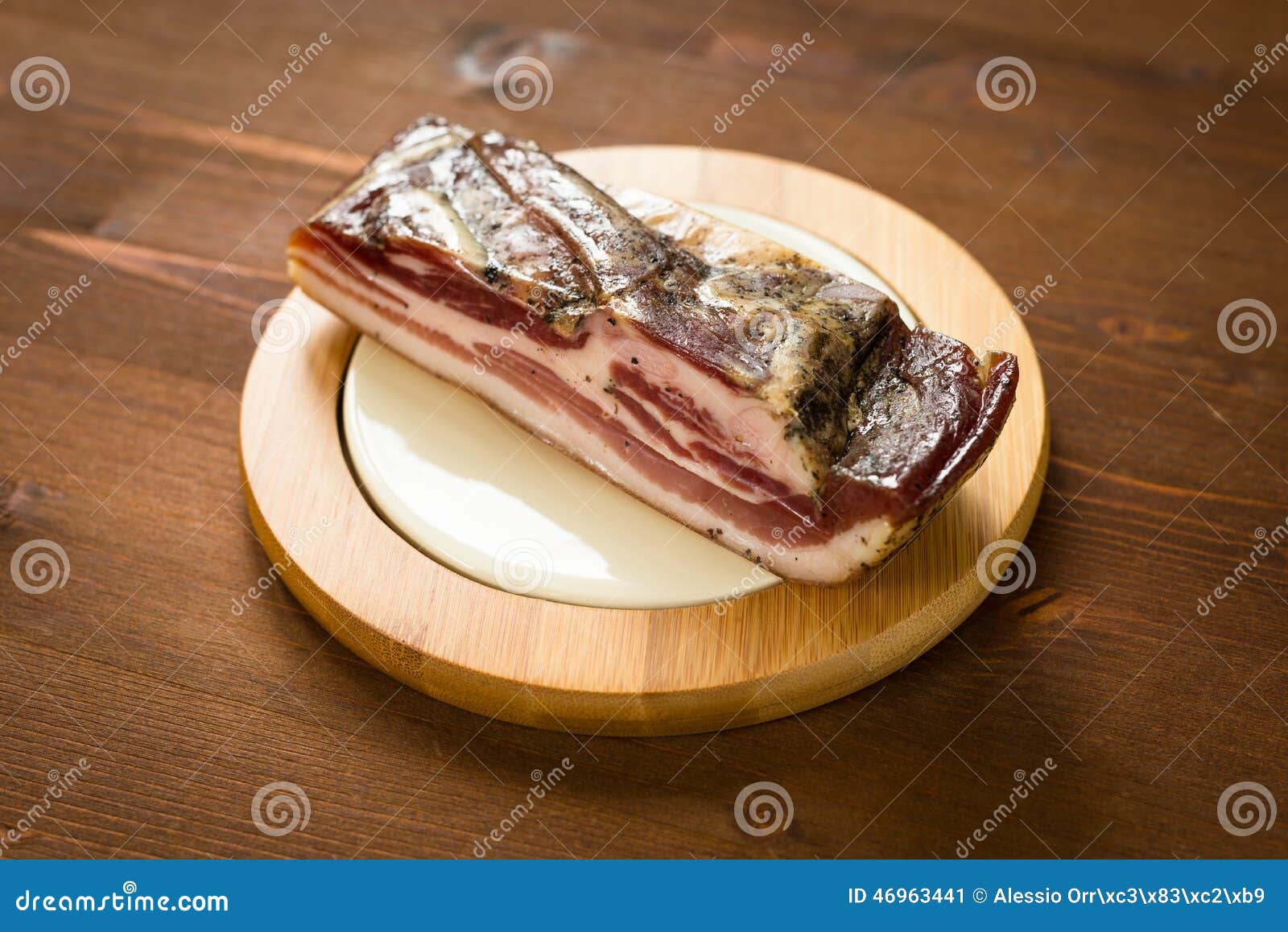 Italian bacon stock image. Image of delicatessen, market - 46963441