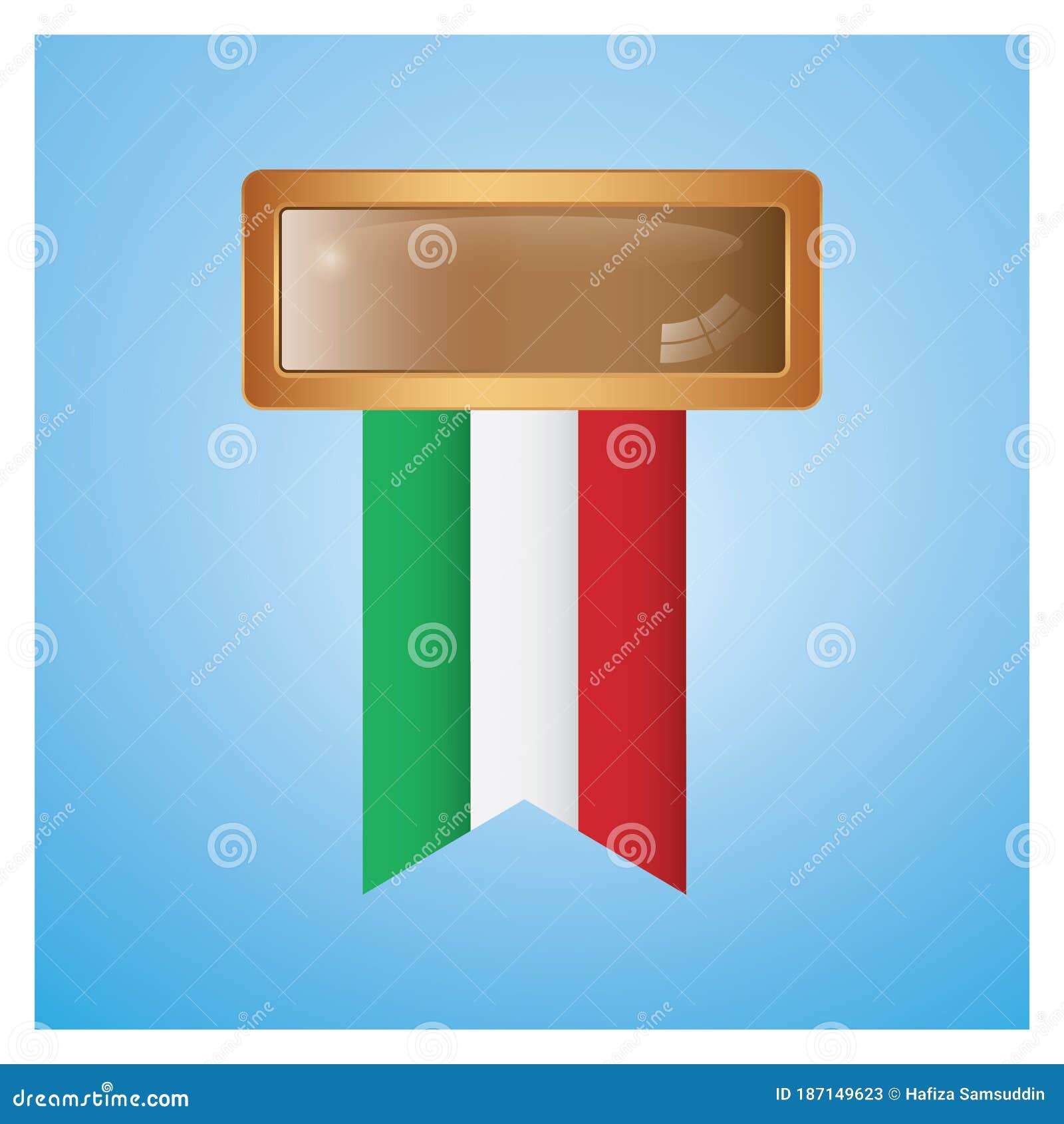 Italian Badge. Vector Illustration Decorative Design Stock Vector ...