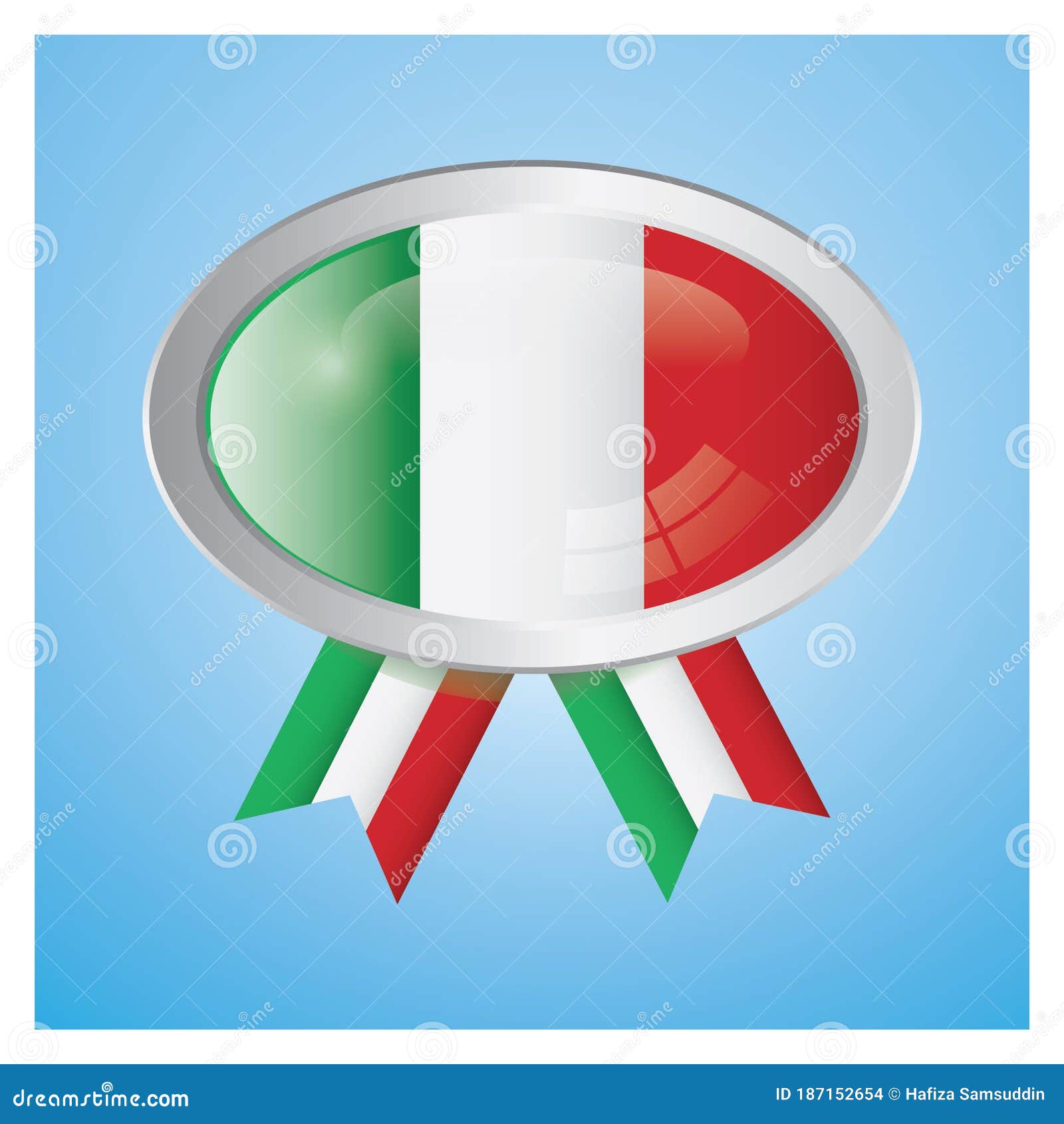 Italian Badge. Vector Illustration Decorative Design Stock Vector ...