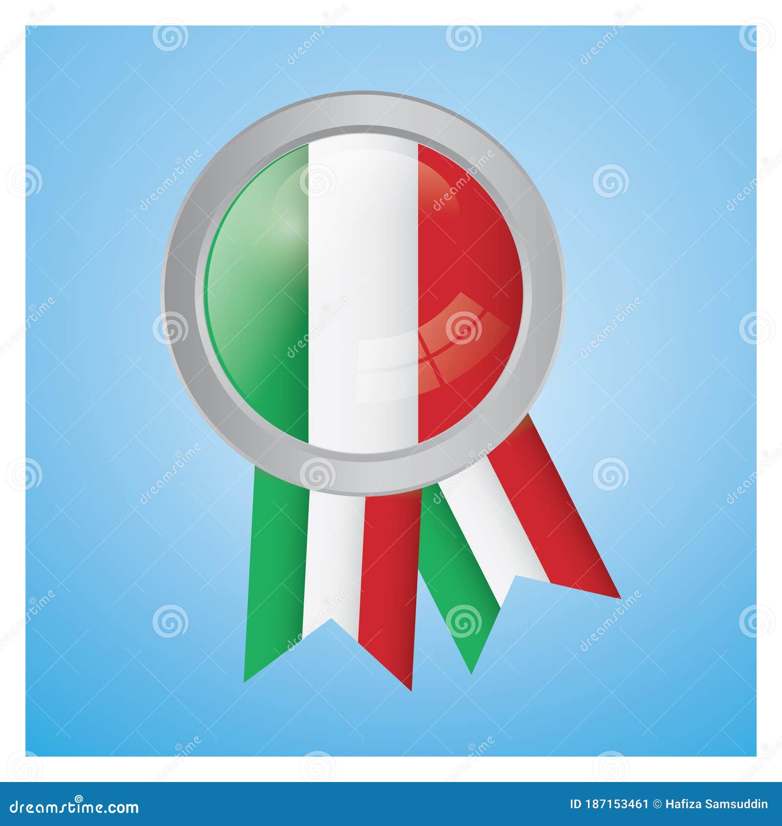 Italian Badge. Vector Illustration Decorative Design Stock Vector ...