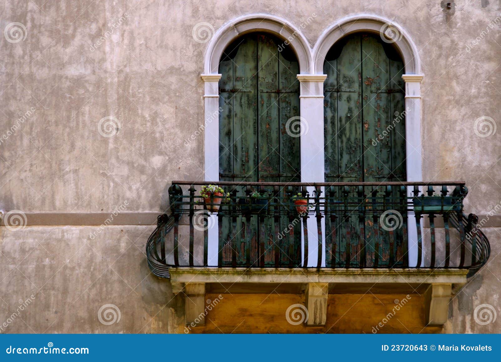 Italian balcony stock image. Image of jalousie, home - 23720643