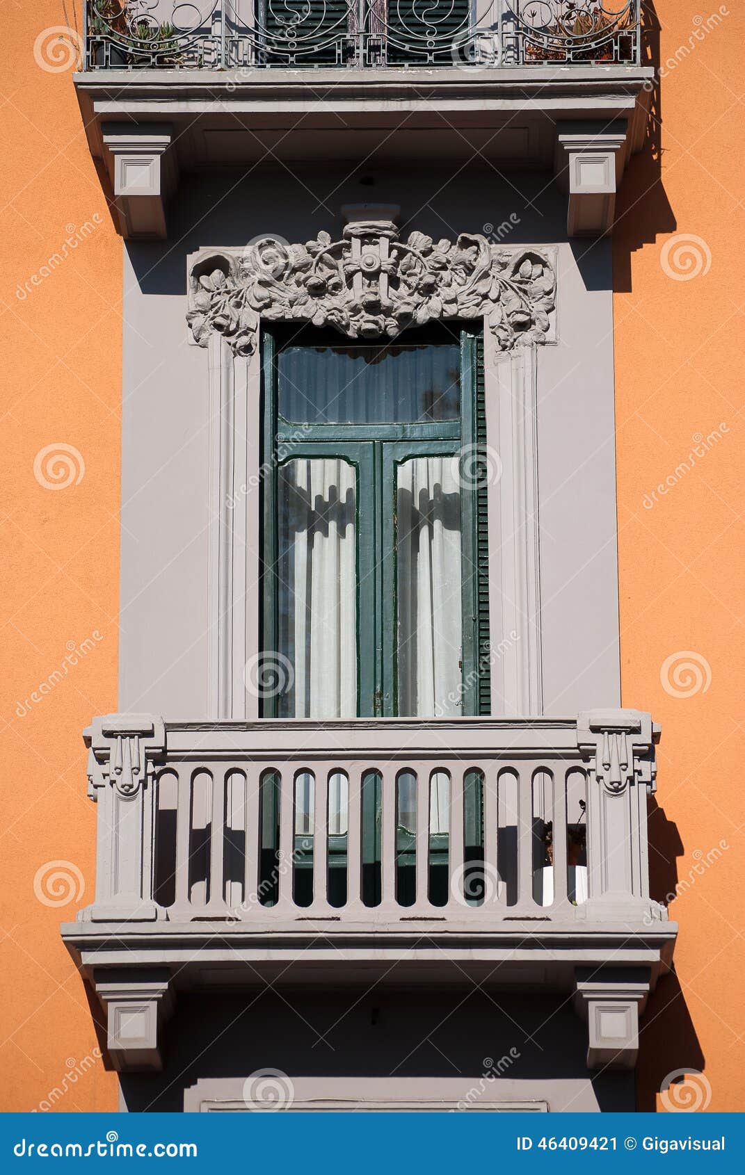 Italian balcony stock image. Image of exterior, house - 46409421
