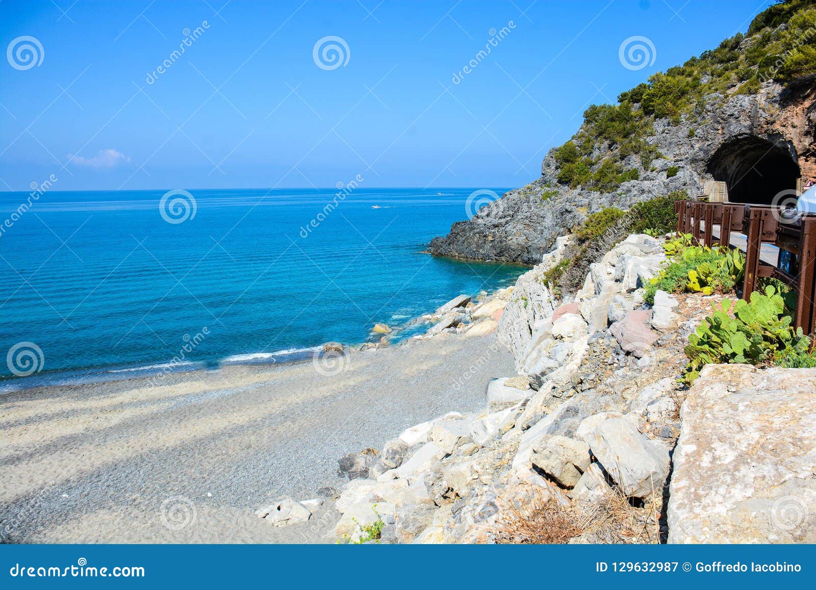 Italian Bays View of the Cyclops Bay in Palinuro Stock Image - Image of ...