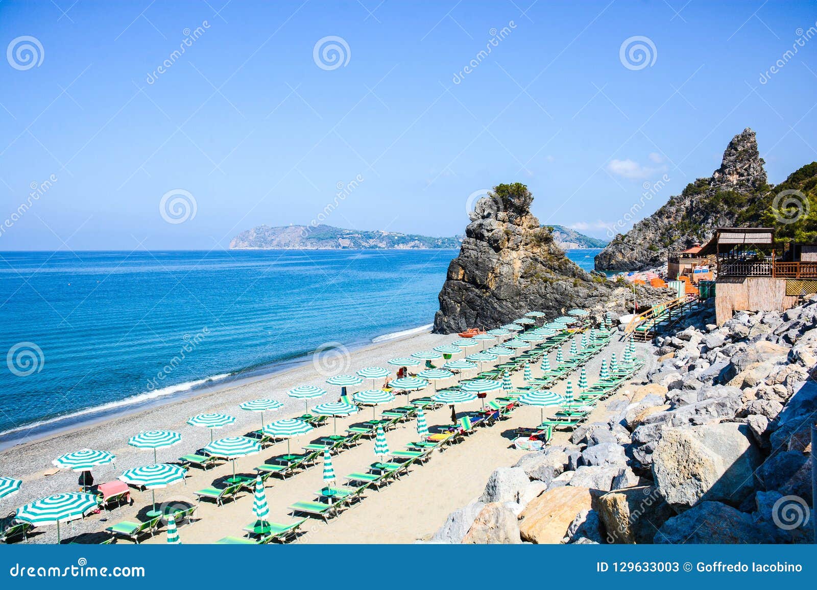 Italian Bays View of the Cyclops Bay in Palinuro Stock Image - Image of ...