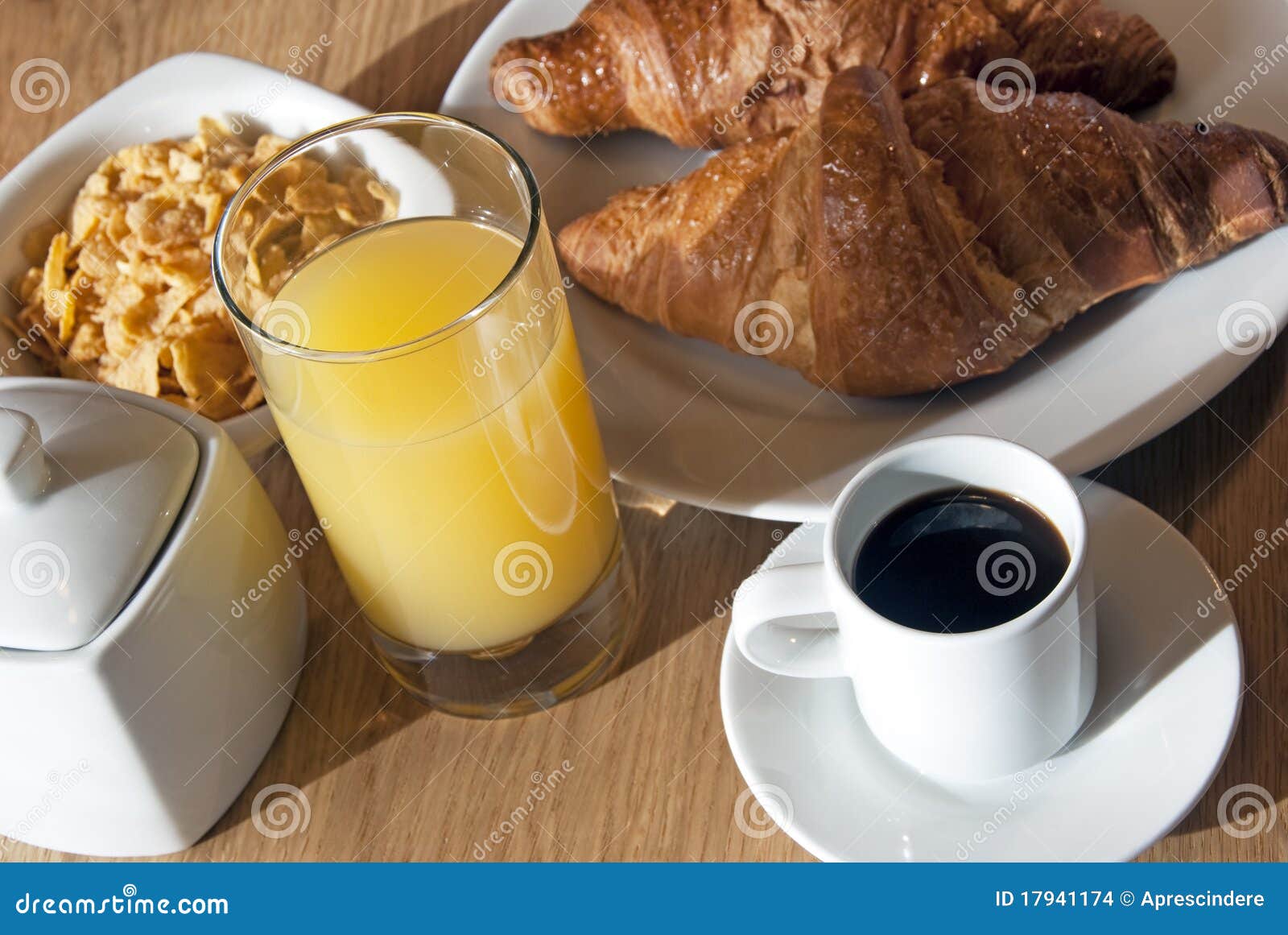 Italian breakfast stock photo. Image of breakfast, drink - 17941174