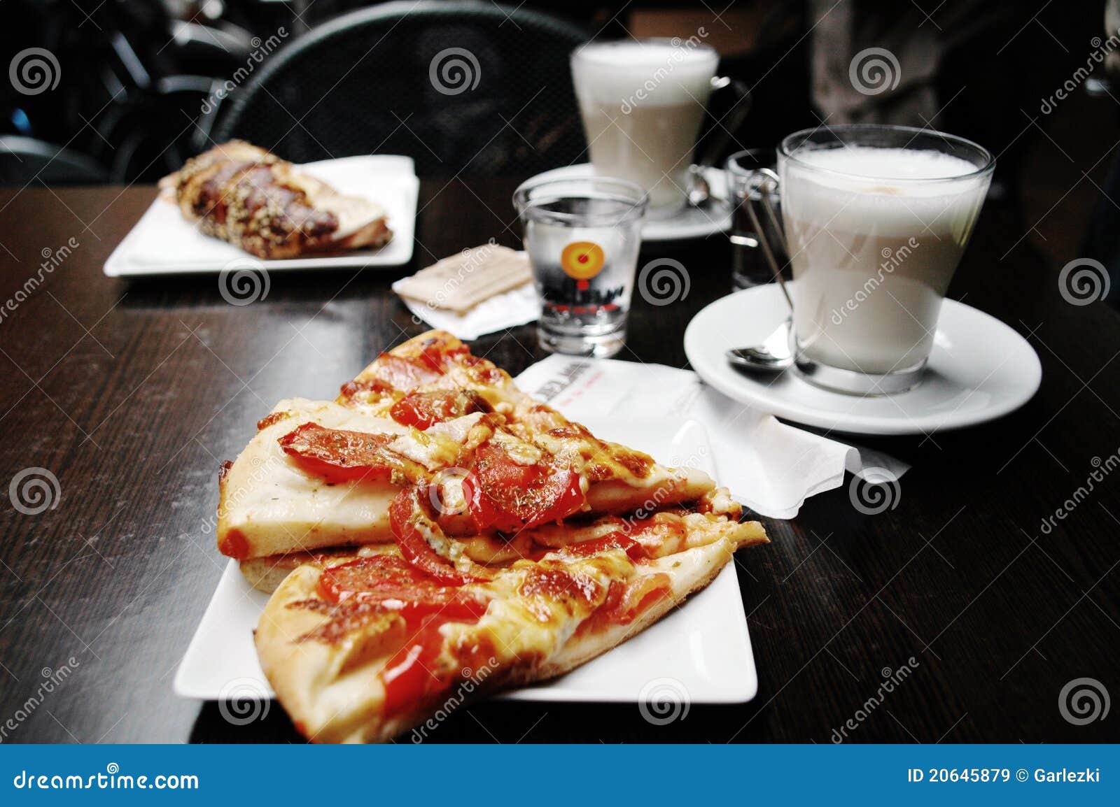 Italian breakfast stock image. Image of pizza, street - 20645879