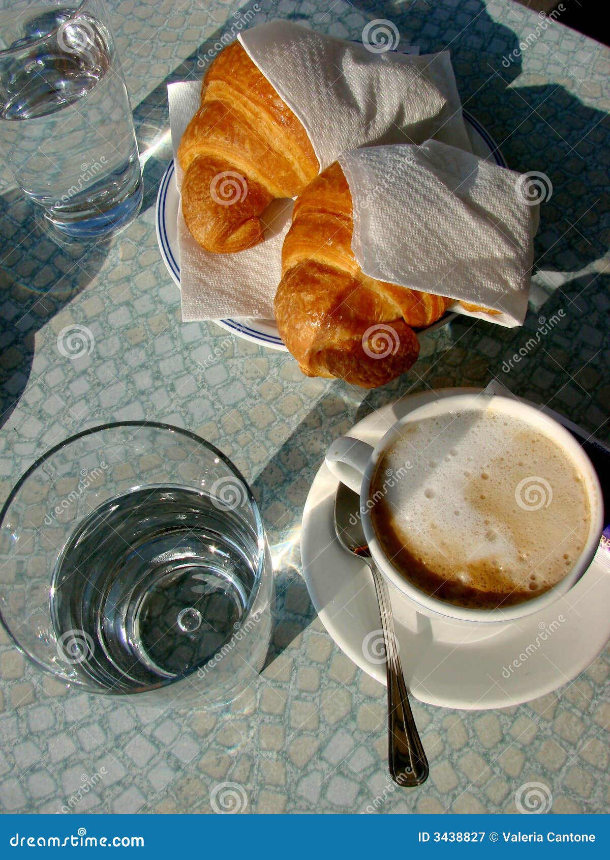 Italian breakfast stock image. Image of gourmet, cream - 3438827