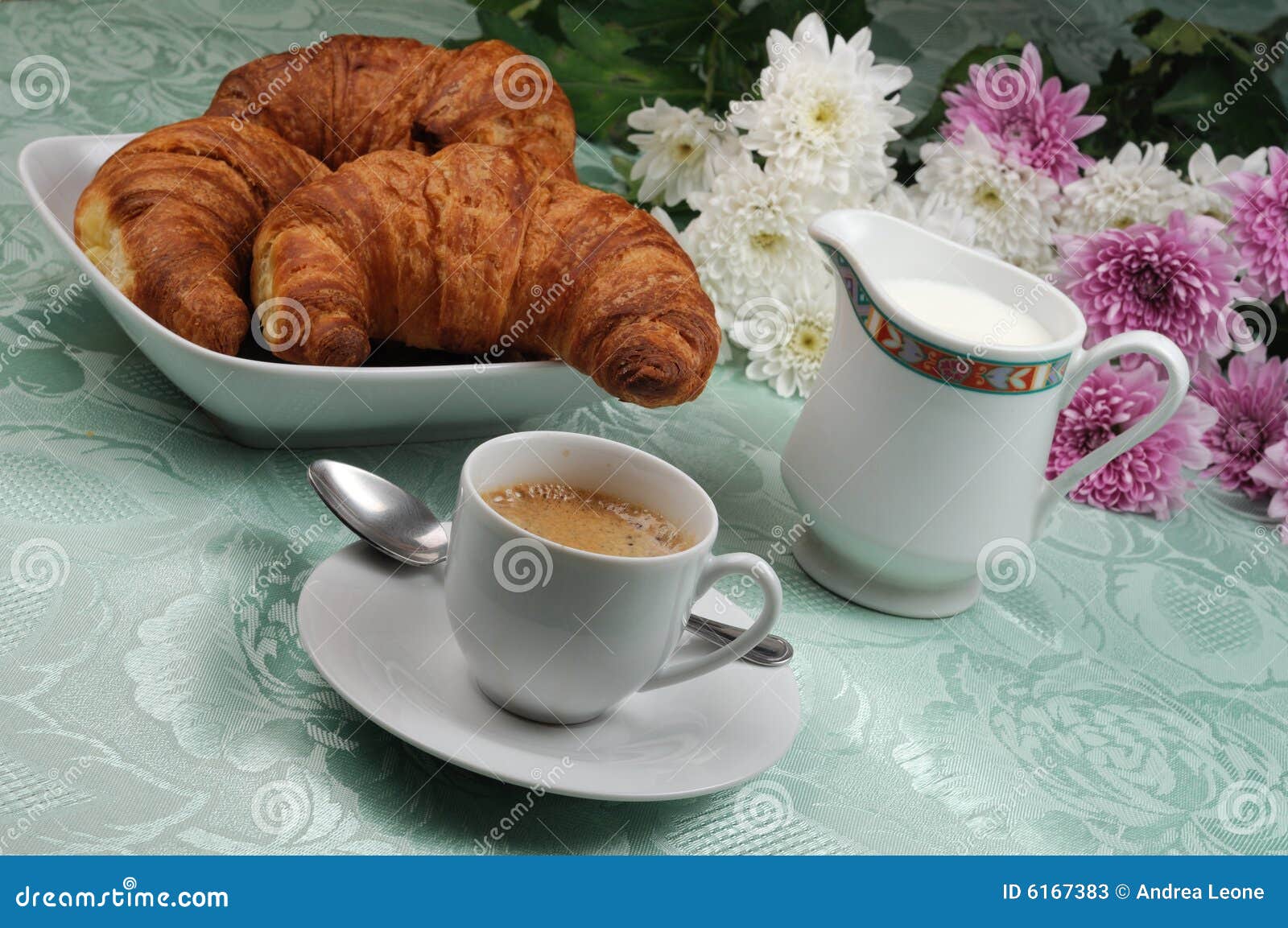 Italian Breakfast stock image. Image of croissant, pastry - 6167383