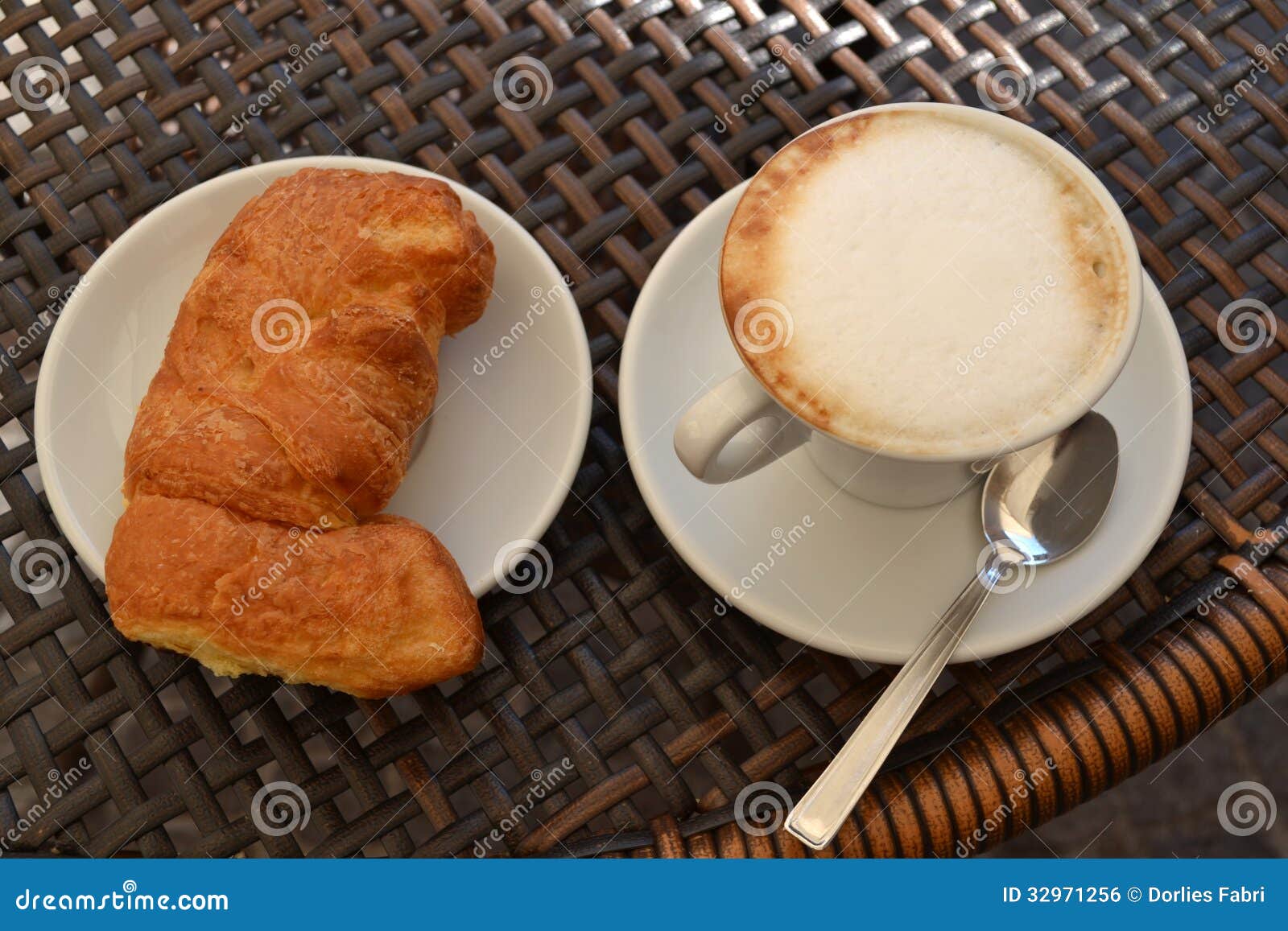 Italian breakfast stock photo. Image of cornetto, basket - 32971256