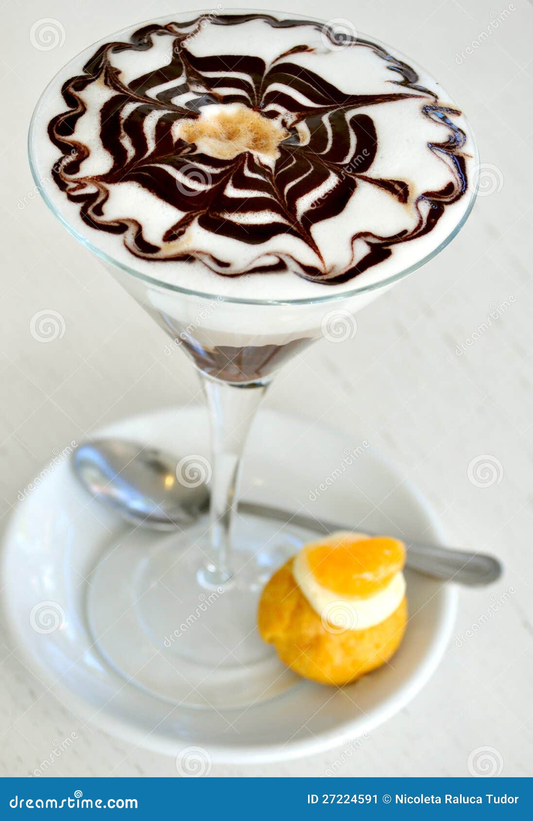 Italian Breakfast with Cappuccino and Sweets Stock Image - Image of ...