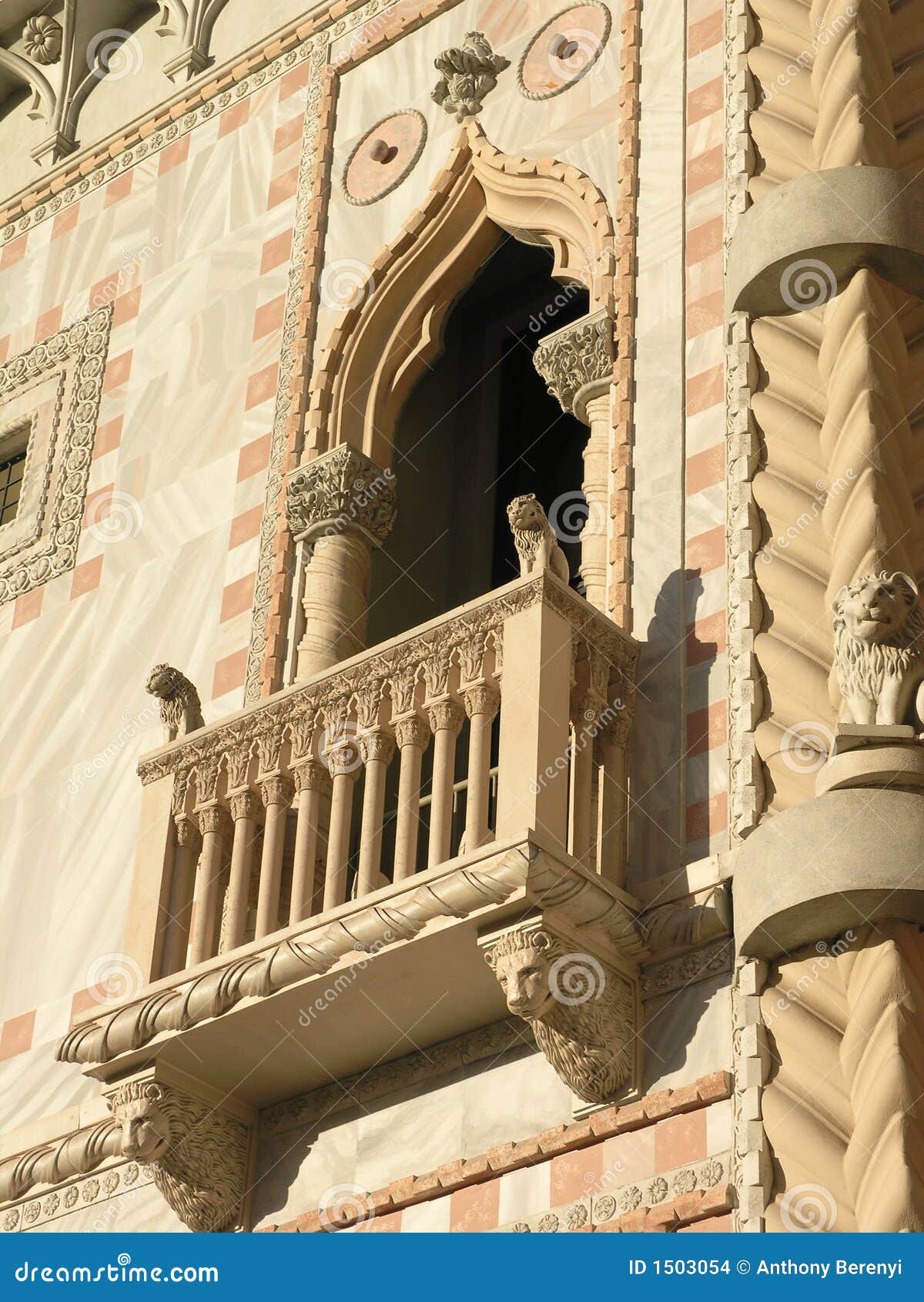 Italian building detail stock photo. Image of balcony - 1503054