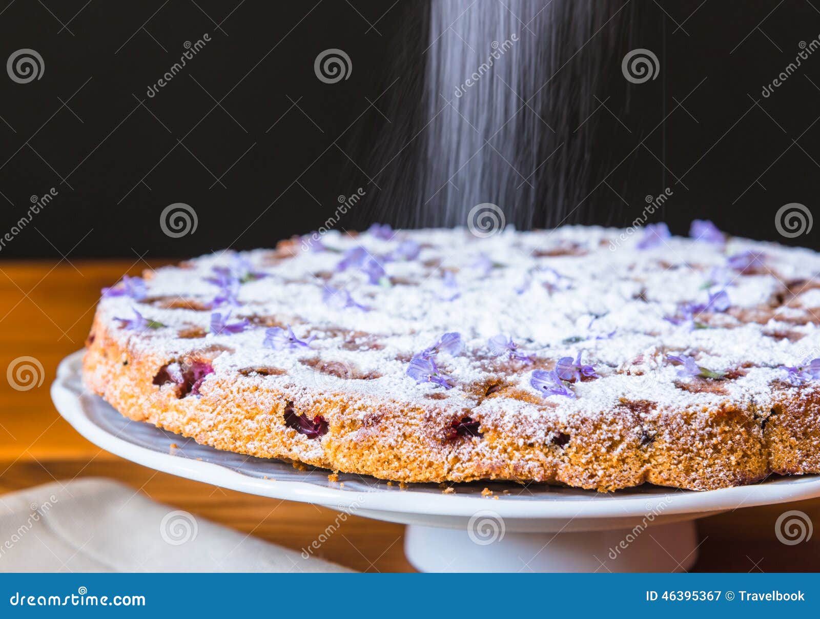Italian cake with grape stock image. Image of grapes - 46395367