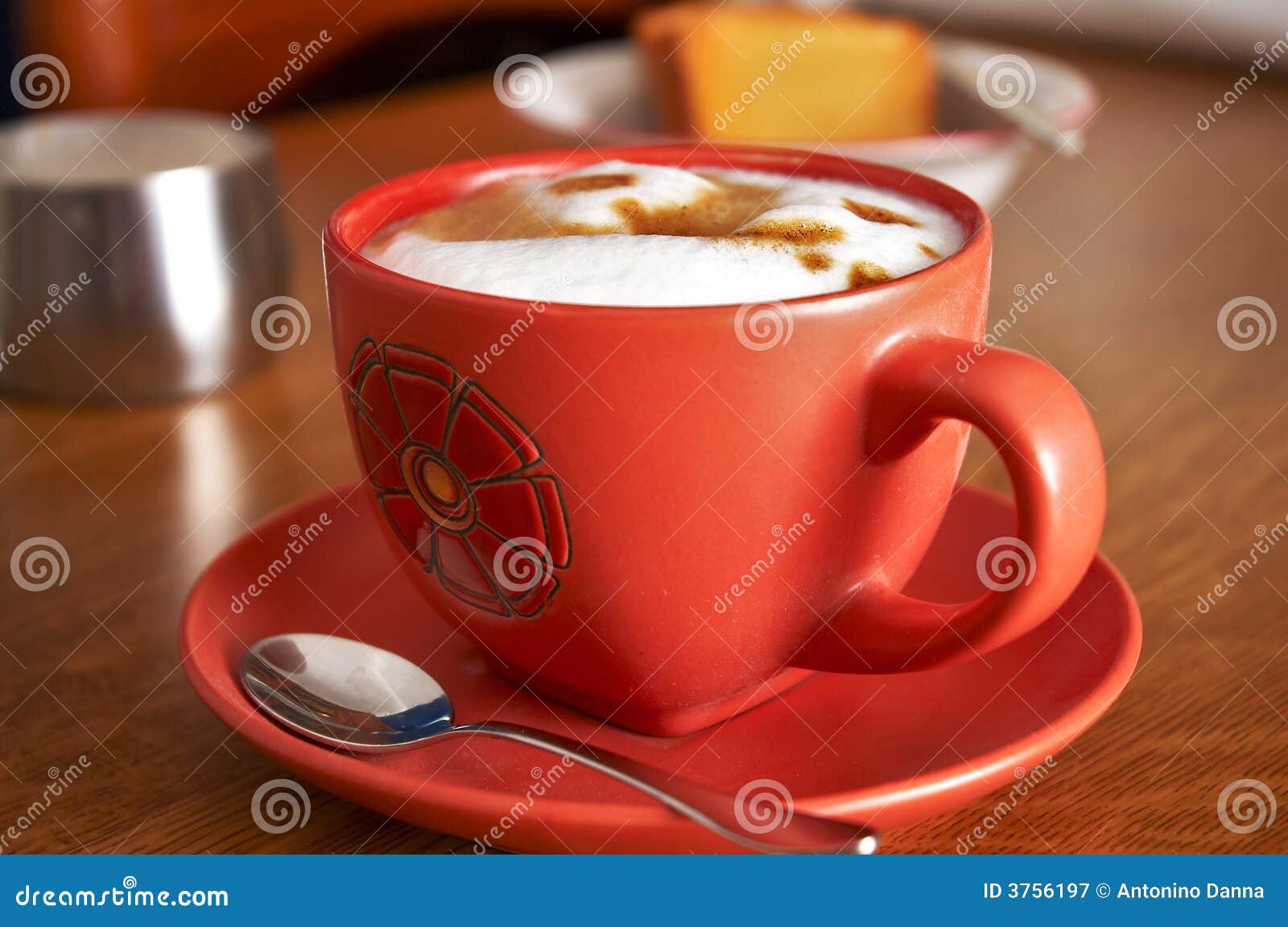 Italian Cappuccino Breakfast Stock Image - Image of snack, authentic ...